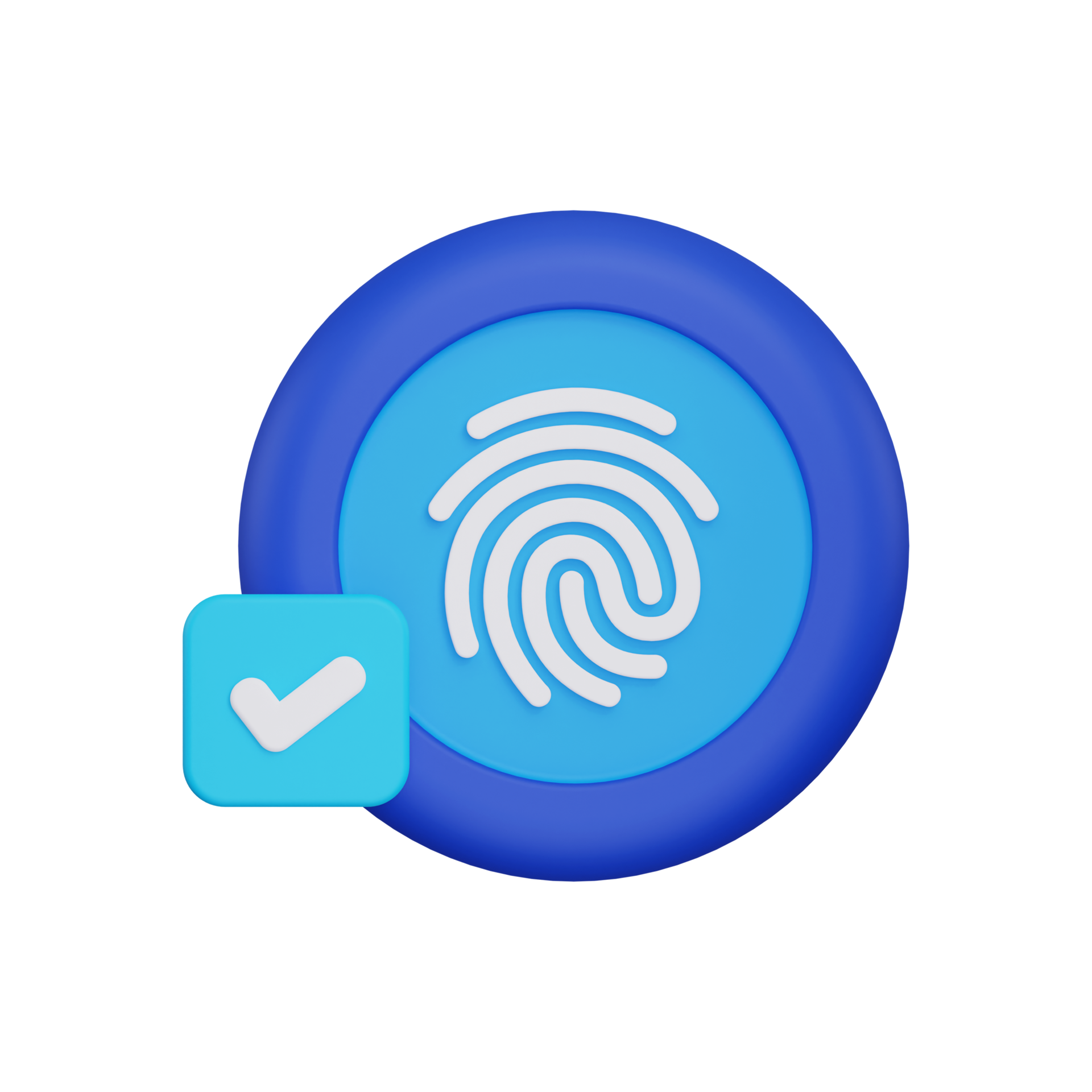 3d Fingerprint Verification Icon 10873298 Png