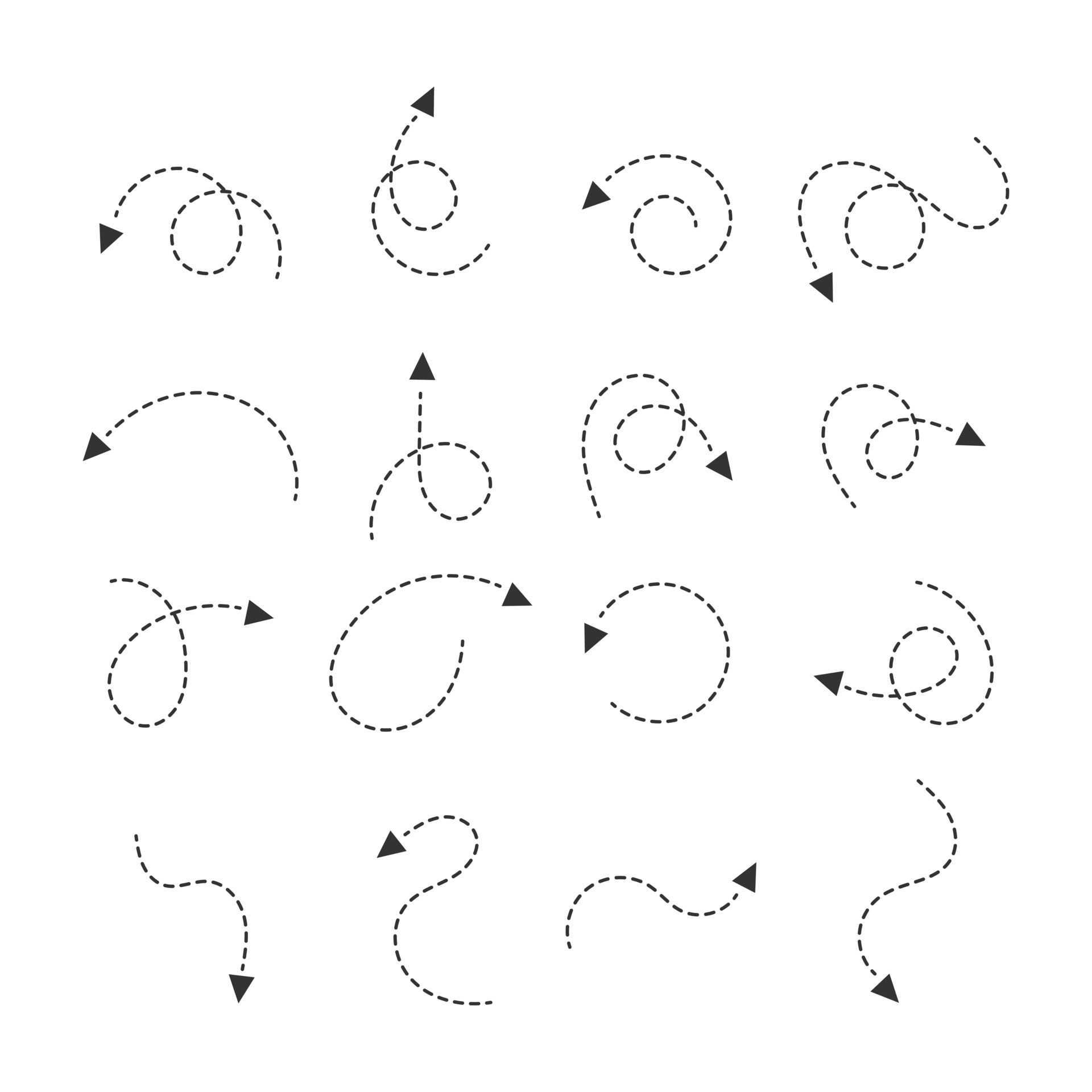 Vector dotted line arrows collection. 10873550 Vector Art at Vecteezy Vector dotted line arrows collection. 10873550 Vector Art at Vecteezy
