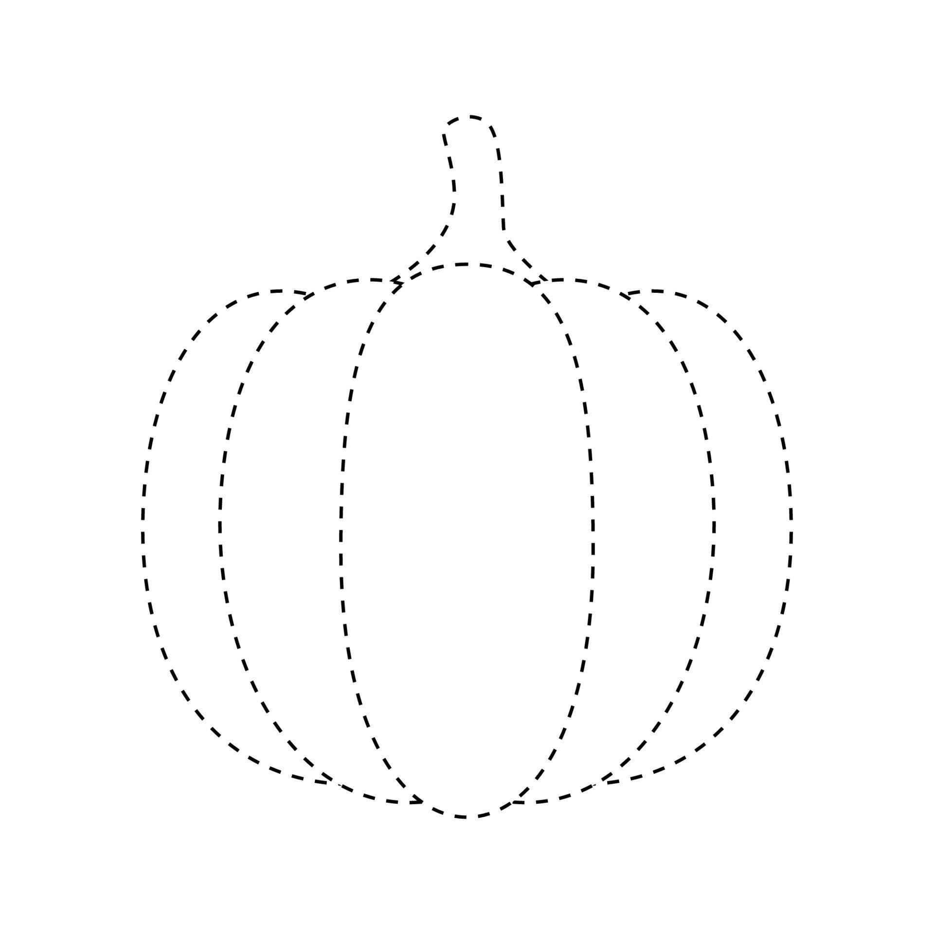 Pumpkin tracing worksheet for kids 10877010 Vector Art at Vecteezy