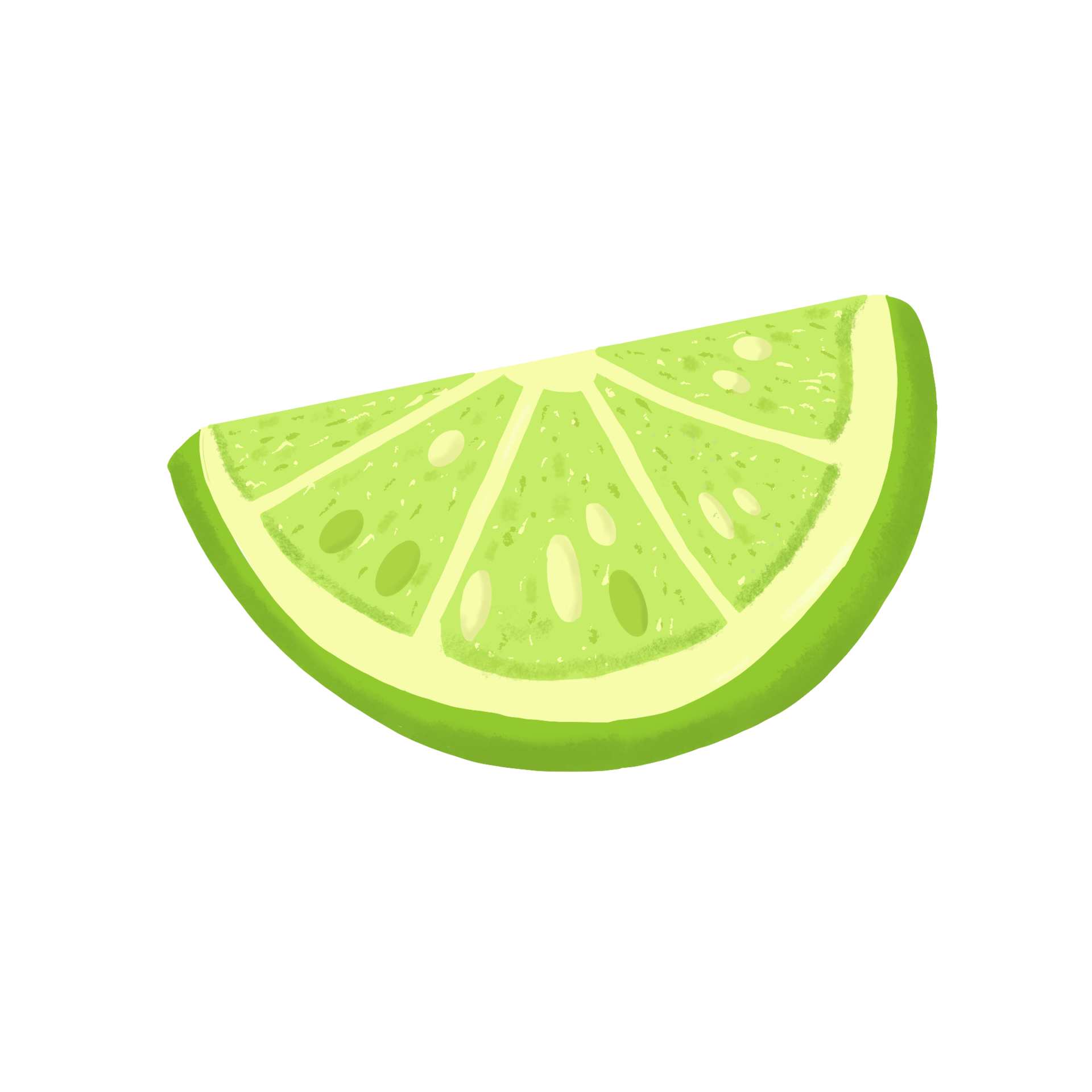 Rodaja De Icono De Ilustración De Limóndibujos Animados Aislados En El Fondo 10879980 Png