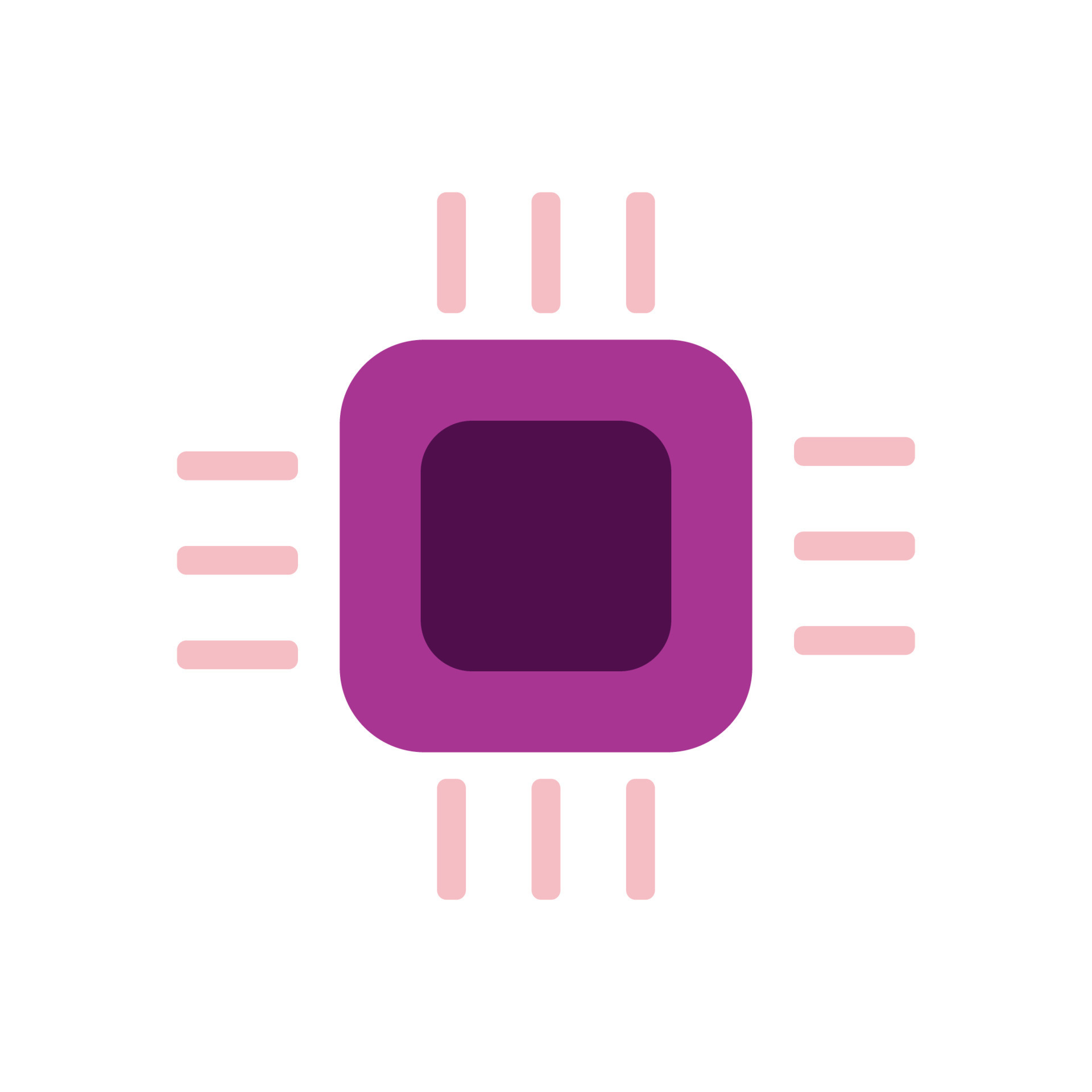 Cpu Chip Technology Vector Icon Computer Electronic Processor Hardware Board Microchip Cpu