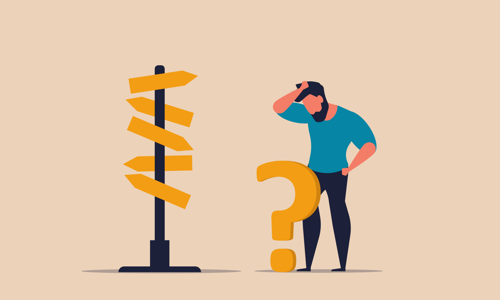 Path direction with choose career way and decision business choice sign ... Path direction with choose career way and decision business choice sign ...
