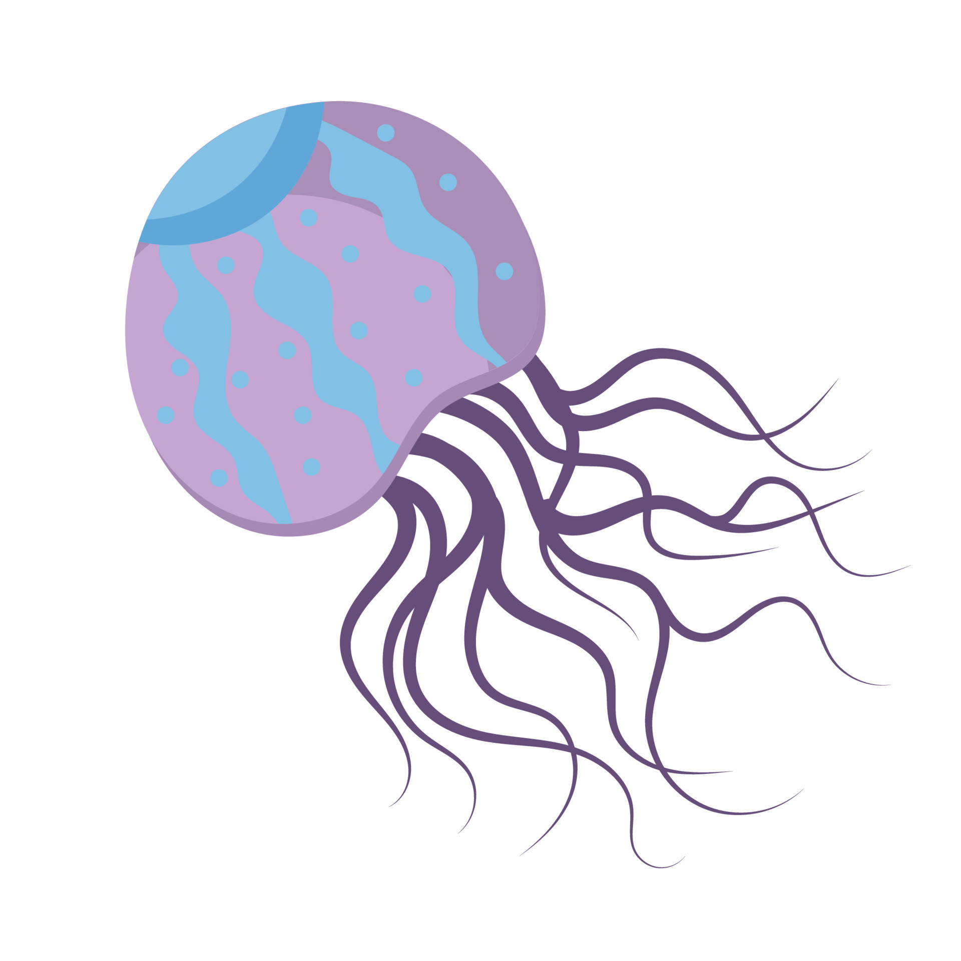 Animated Moving Jellyfish