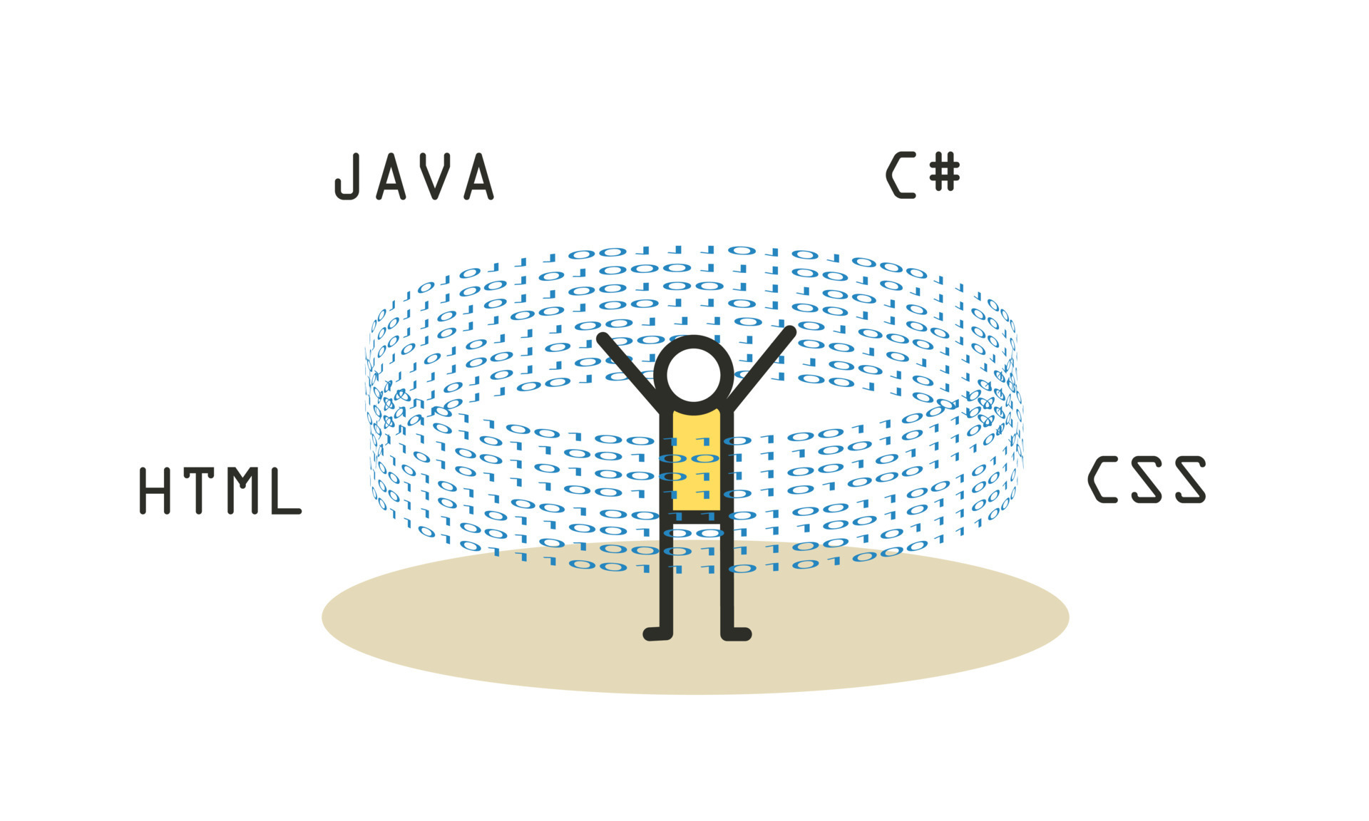 The man professionally programs in virtual reality. Programmer software ...