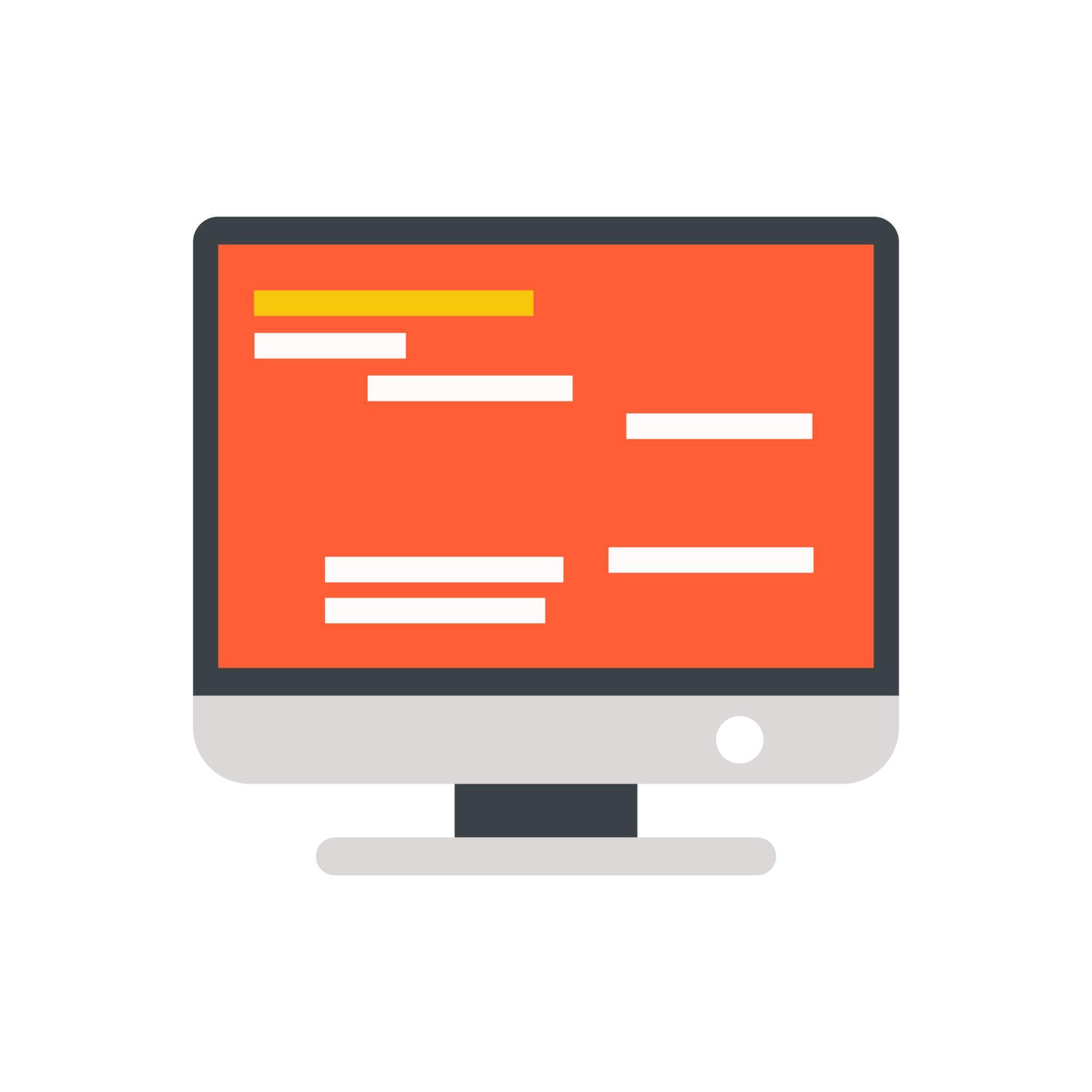 Computer monitor electronic screen icon vector illustration design. PC device equipment office ...