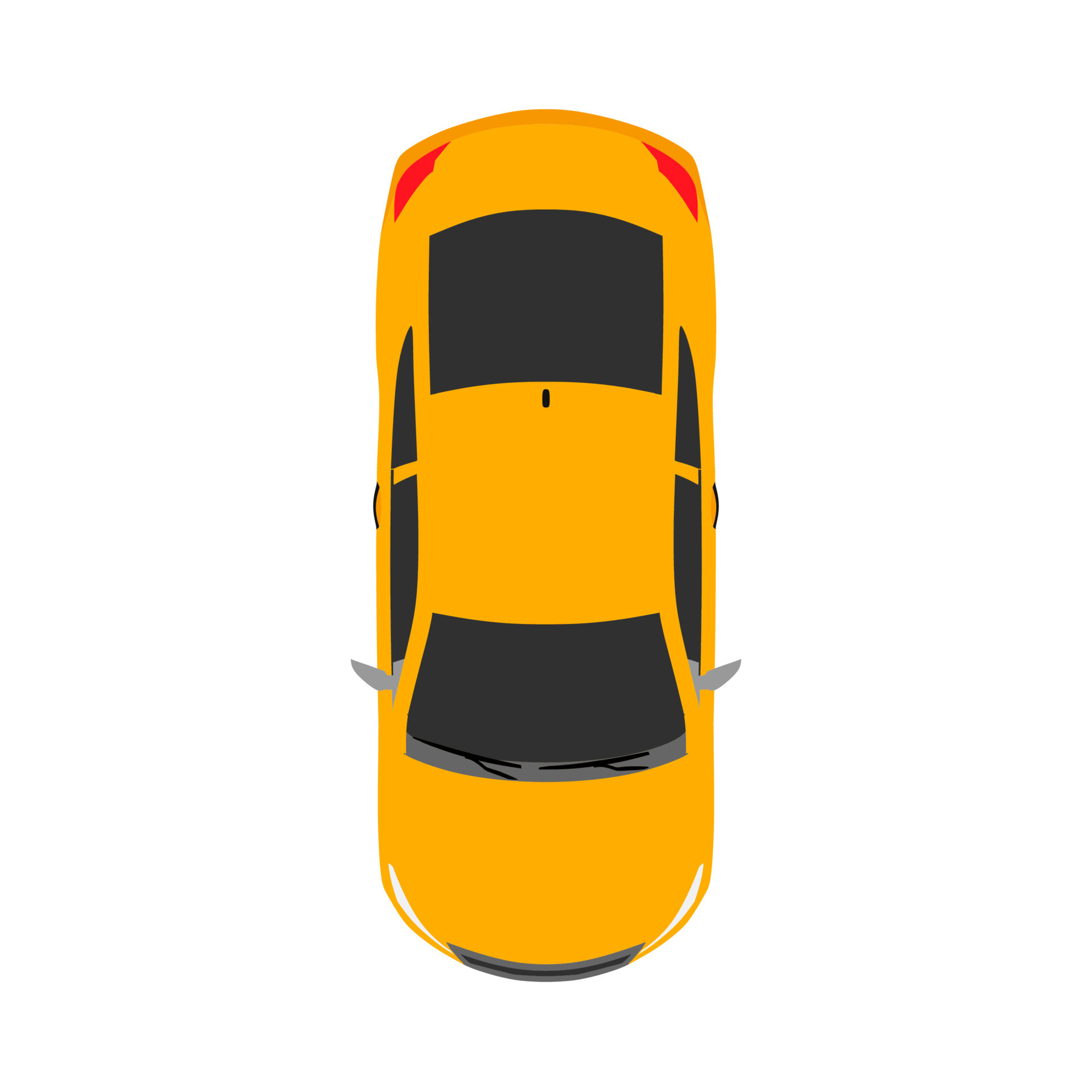 Car top view concept urban automobile flat vector icon isolated on ... Car top view concept urban automobile flat vector icon isolated on ...