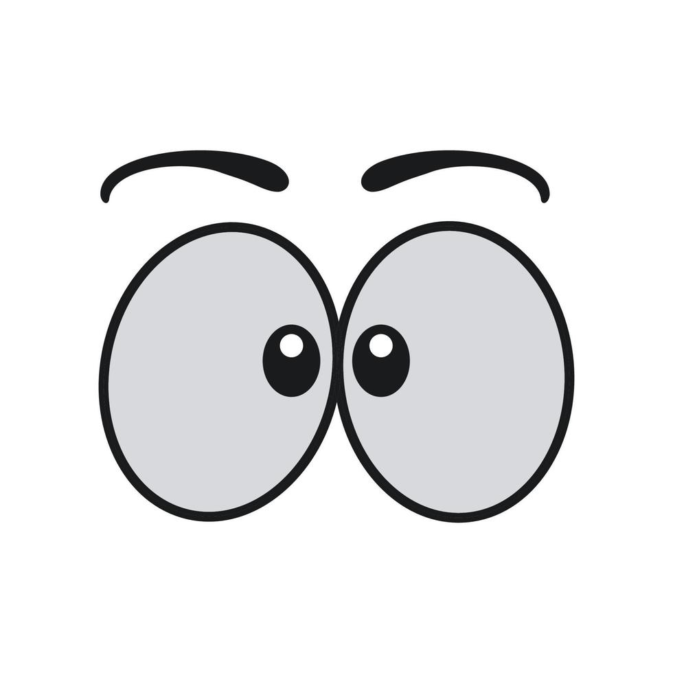 Comic Eye Cartoon Vector Illustration Expression Character Icon Face