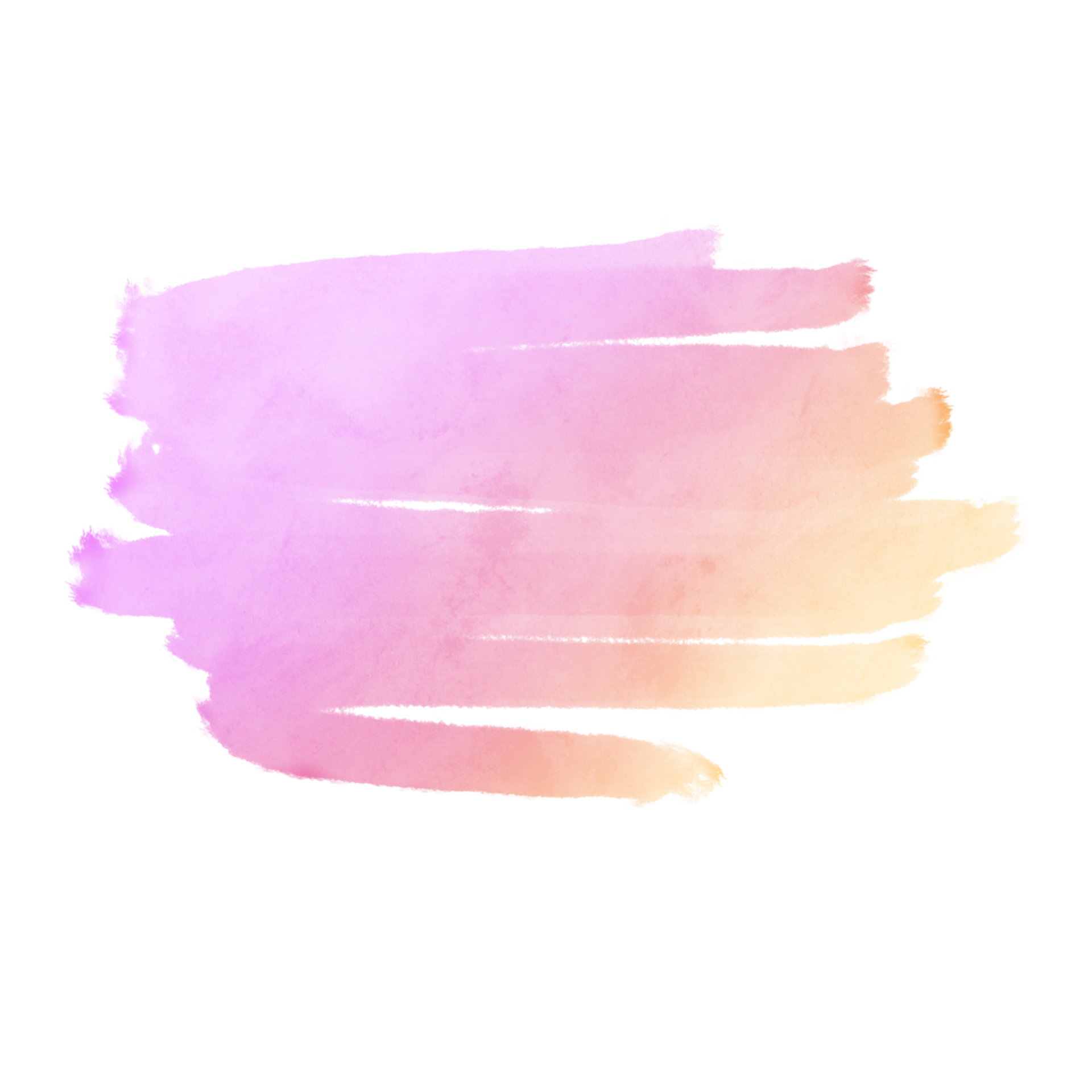 Pink and orange color hand drawn watercolor liquid stain for decorate ...