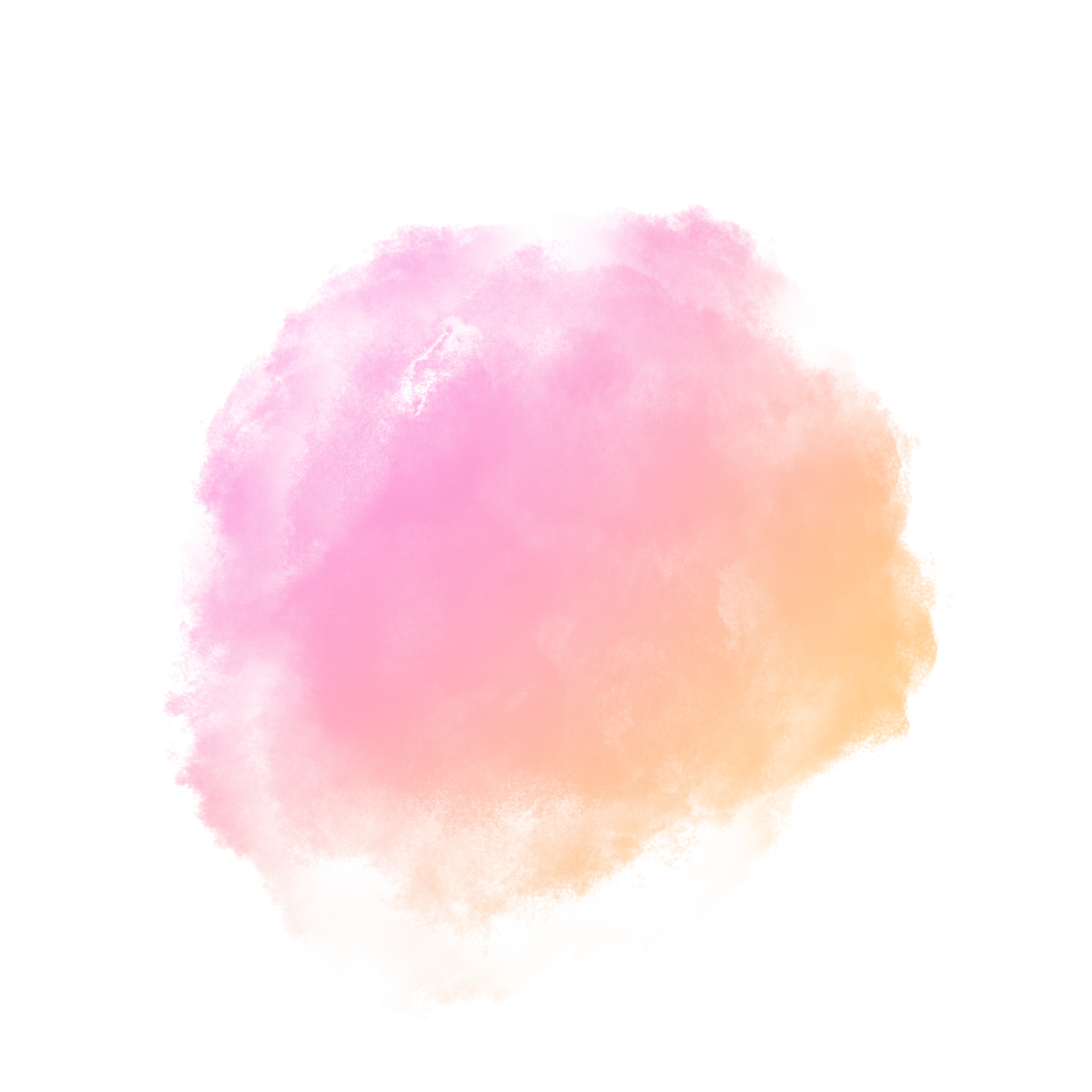 Pink and orange color hand drawn watercolor liquid stain for decorate ...