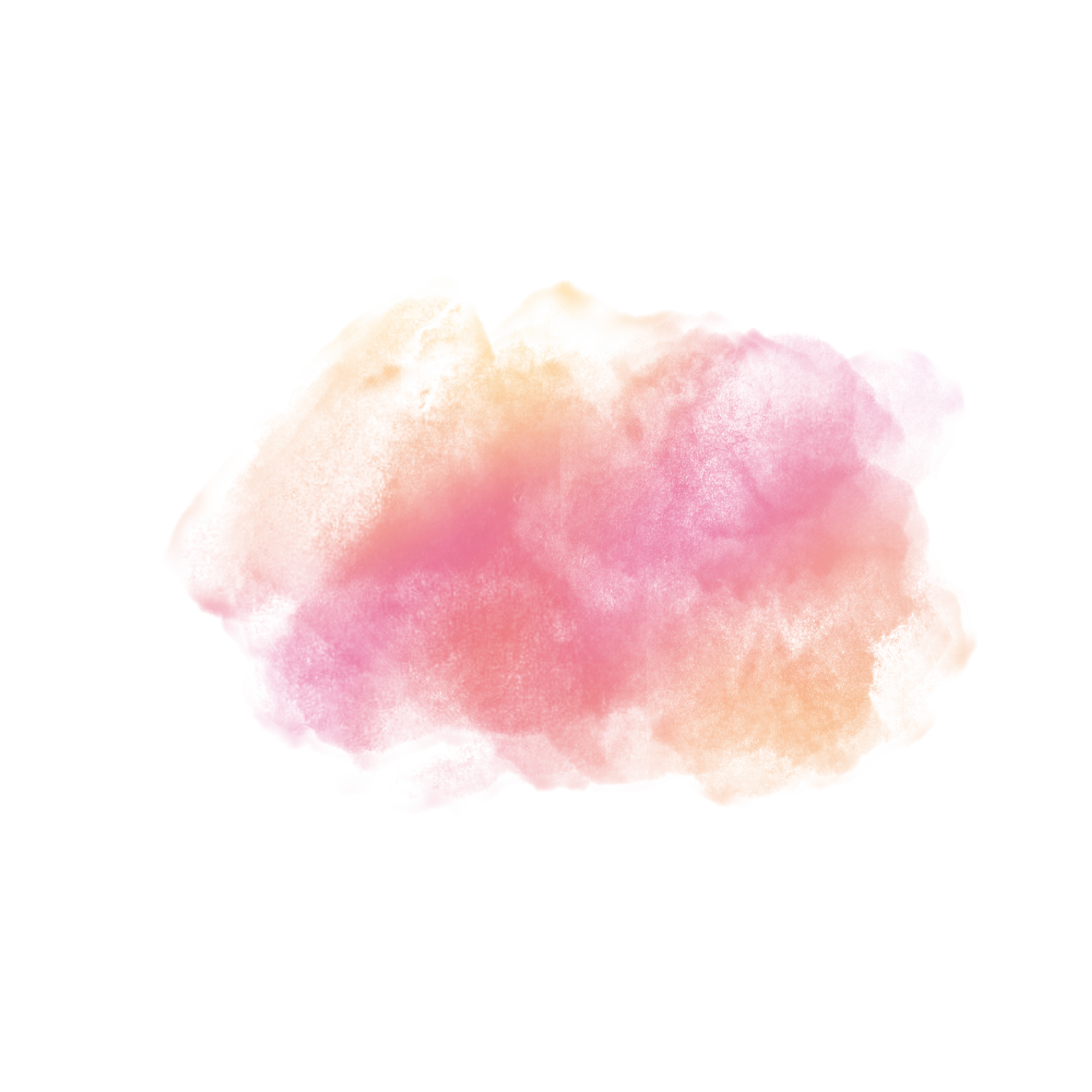 Pink and orange color hand drawn watercolor liquid stain for decorate ...