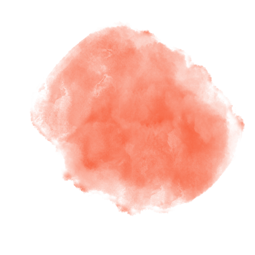 Pink and orange color hand drawn watercolor liquid stain for decorate ...