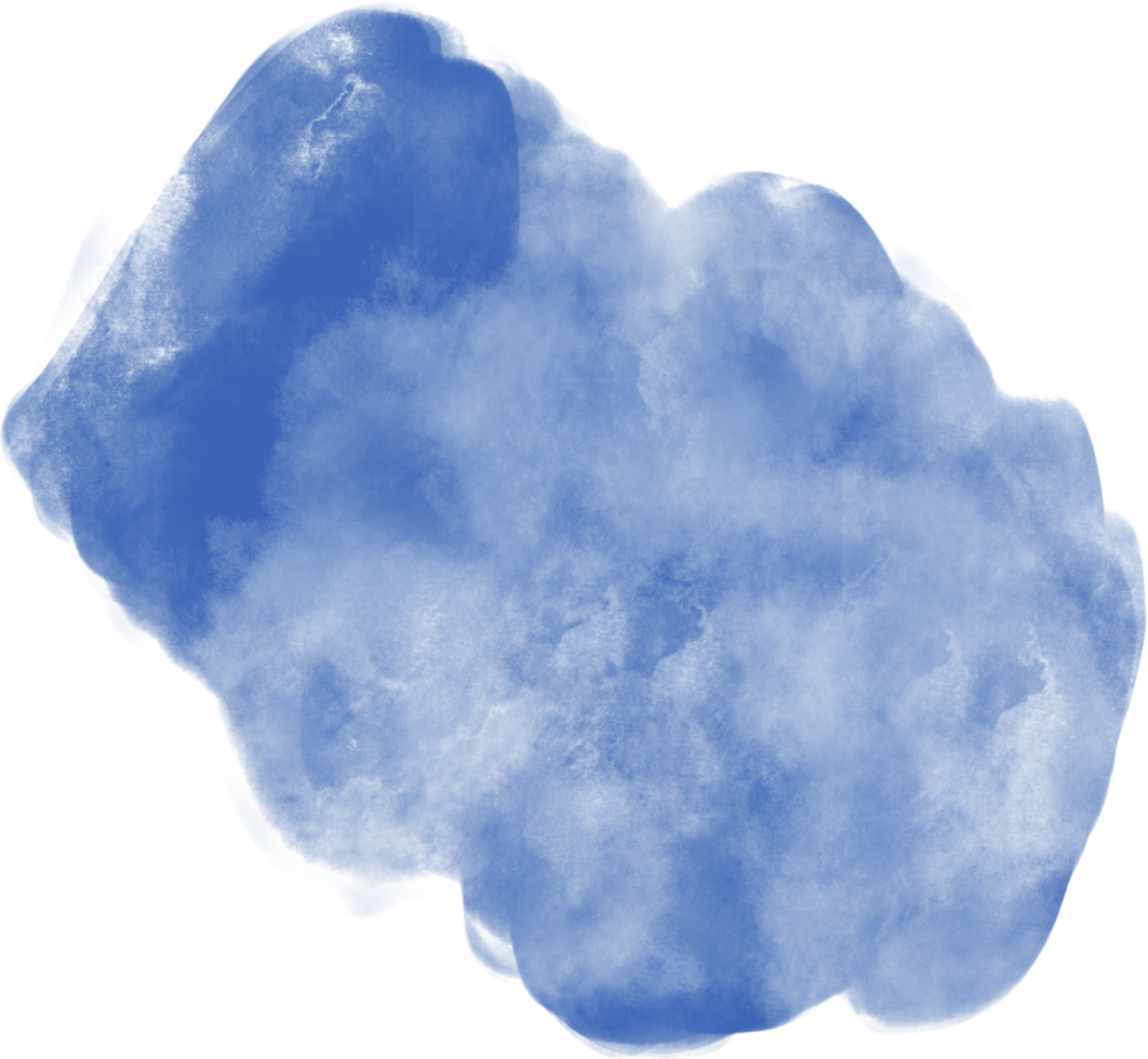 Navy blue watercolor splash and brush stroke clipart collection for ...