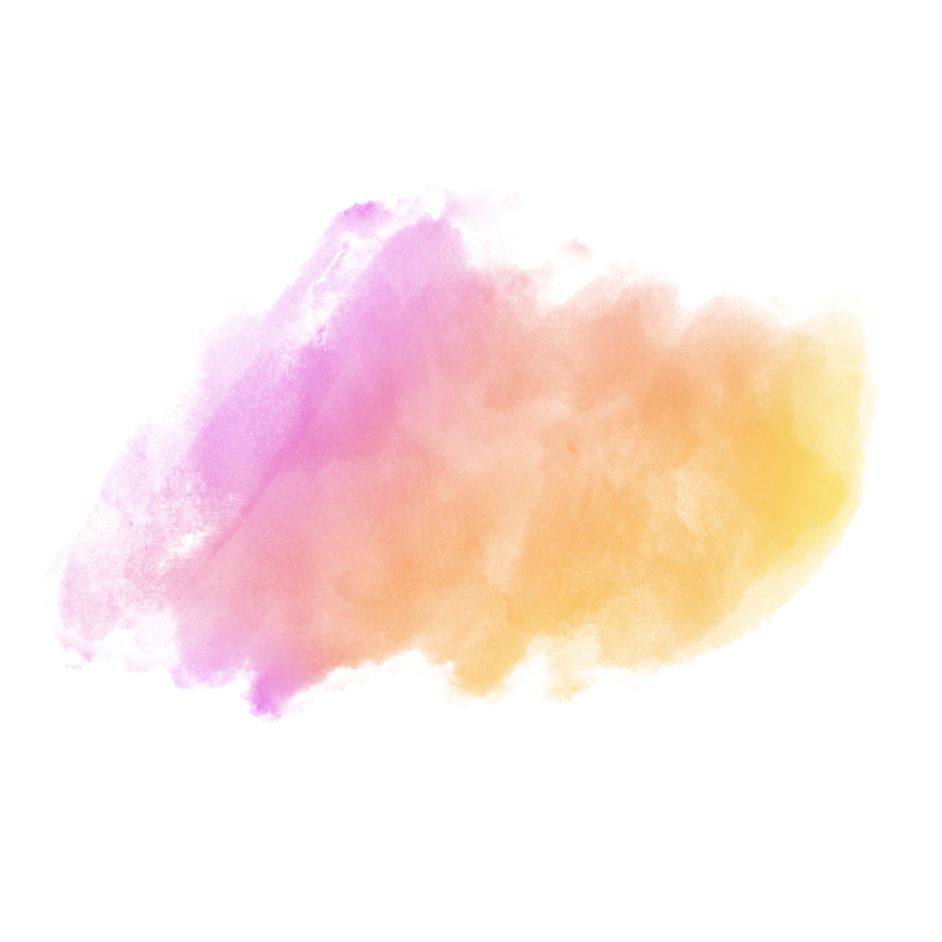 Pink and orange color hand drawn watercolor liquid stain for decorate ...