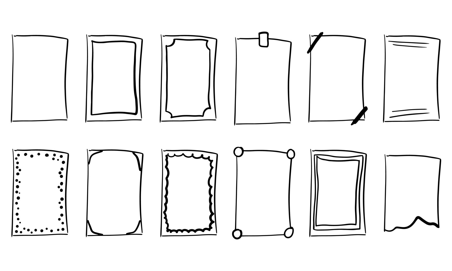 Draw frame box and hand drawn sketch border. Square handdrawn boarder ... Draw frame box and hand drawn sketch border. Square handdrawn boarder ...