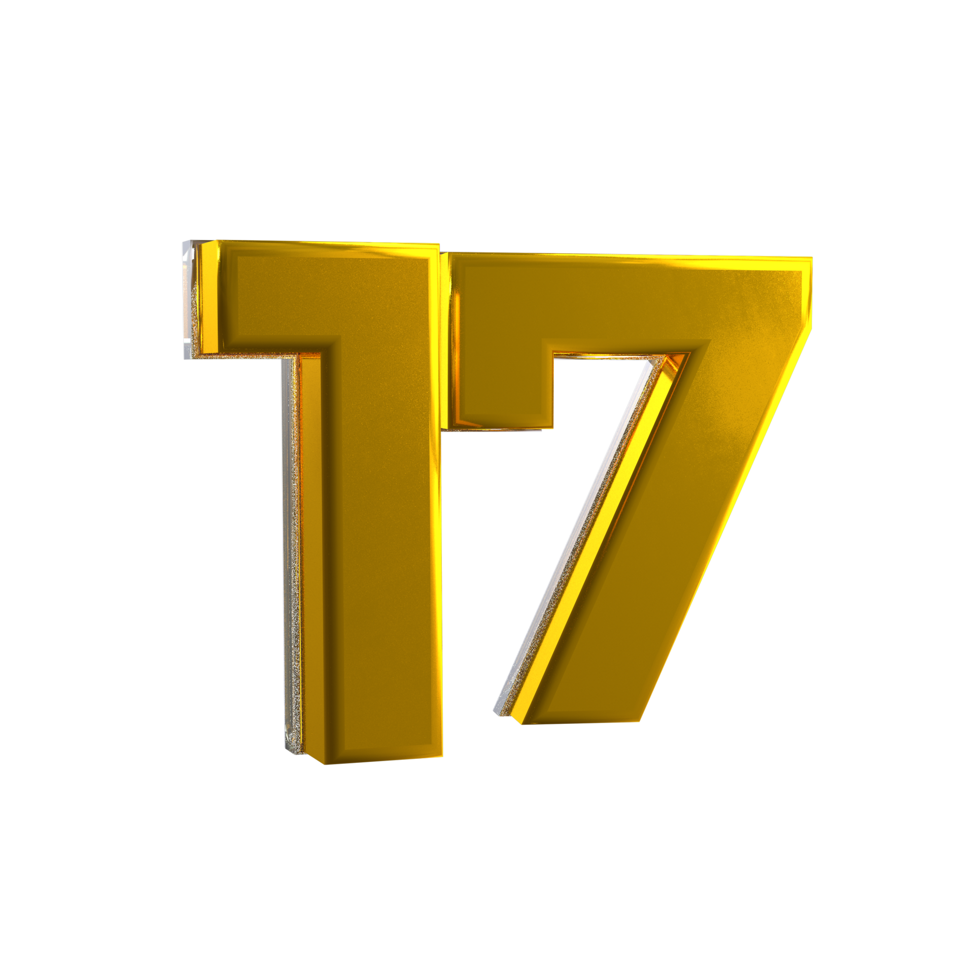 Mental Yellow 17 3D Number 10885805 PNG Mental Yellow 17 3D Number 10885805 PNG