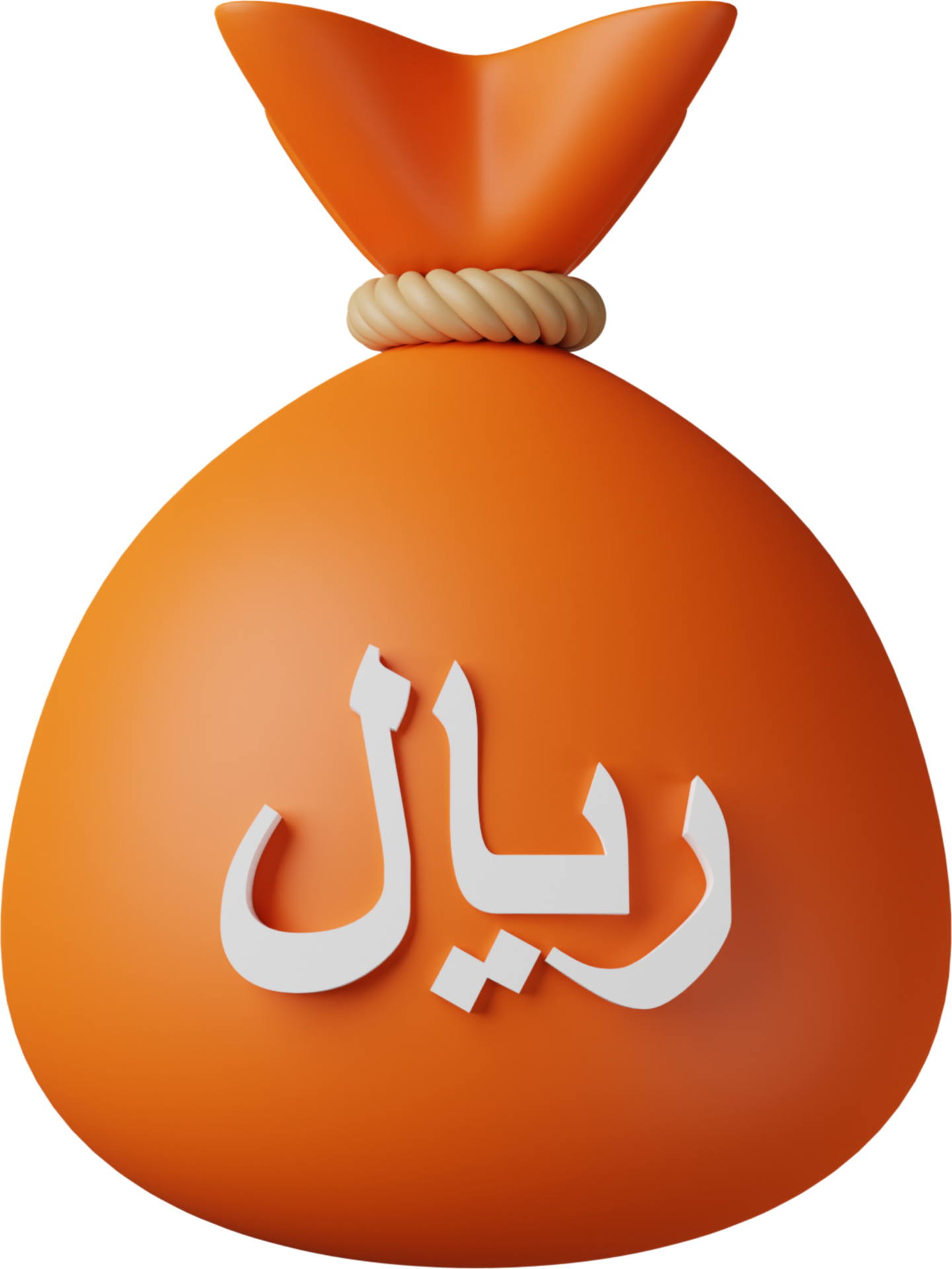 Orange Money Bag Riyal 3D Illustration 10886108 PNG orange-money-bag-riyal-3d-illustration-10886108-png