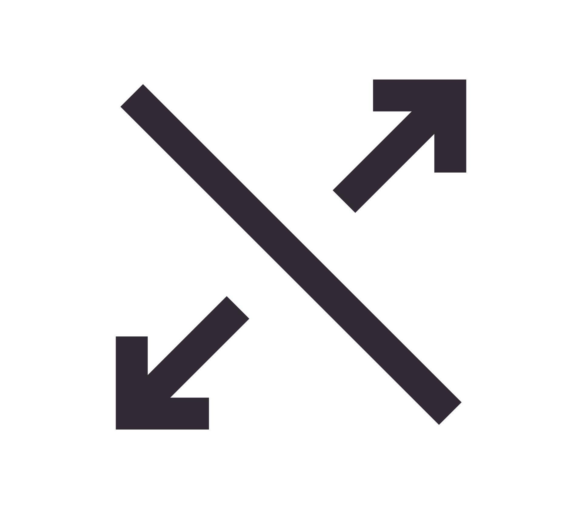 Scaling symbol and sizing arrow icon simple outline linear vector. 10886522 Vector Art at Vecteezy