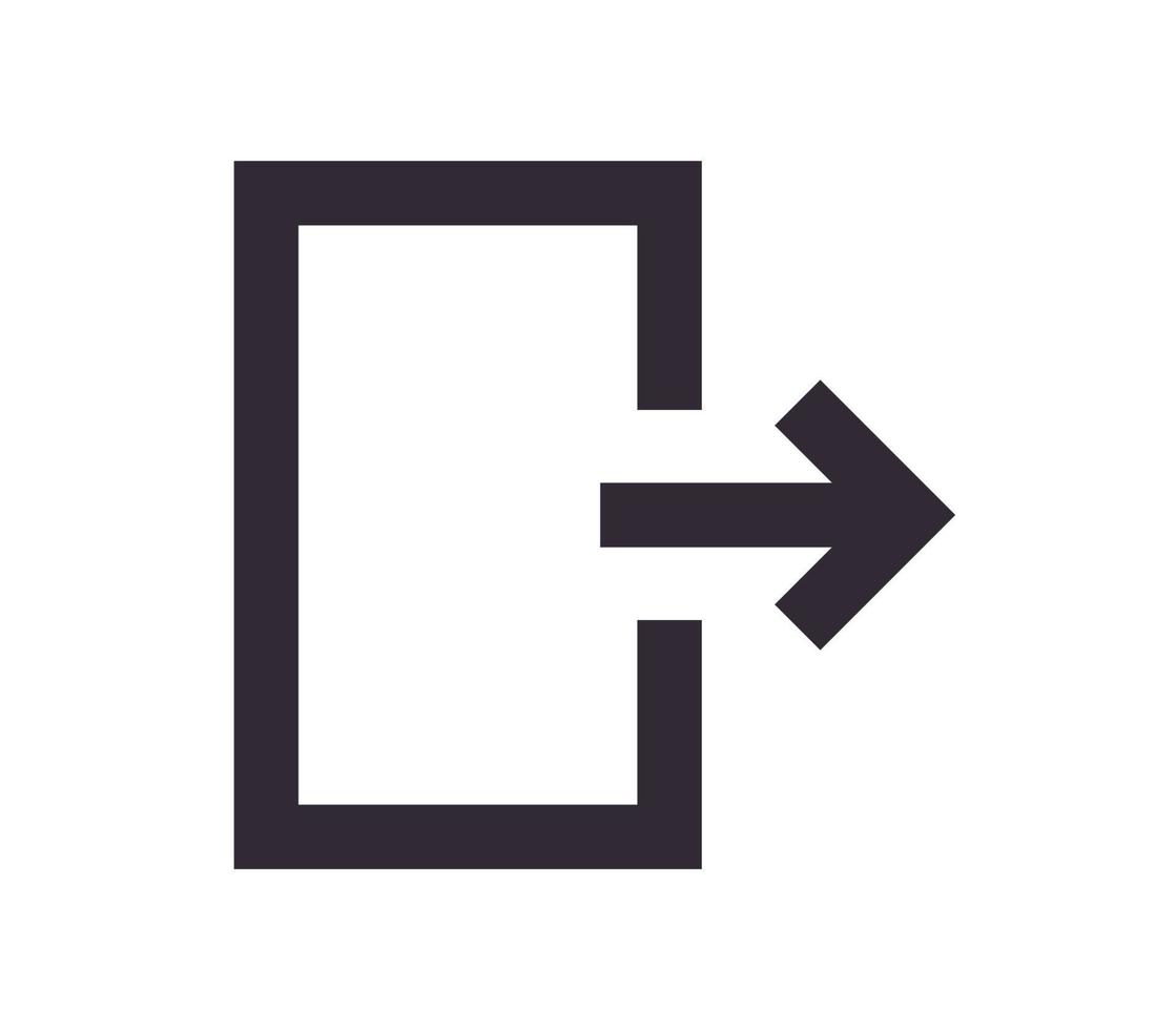 Mobile User Interface Navigation Symbol And App Icon Simple Outline