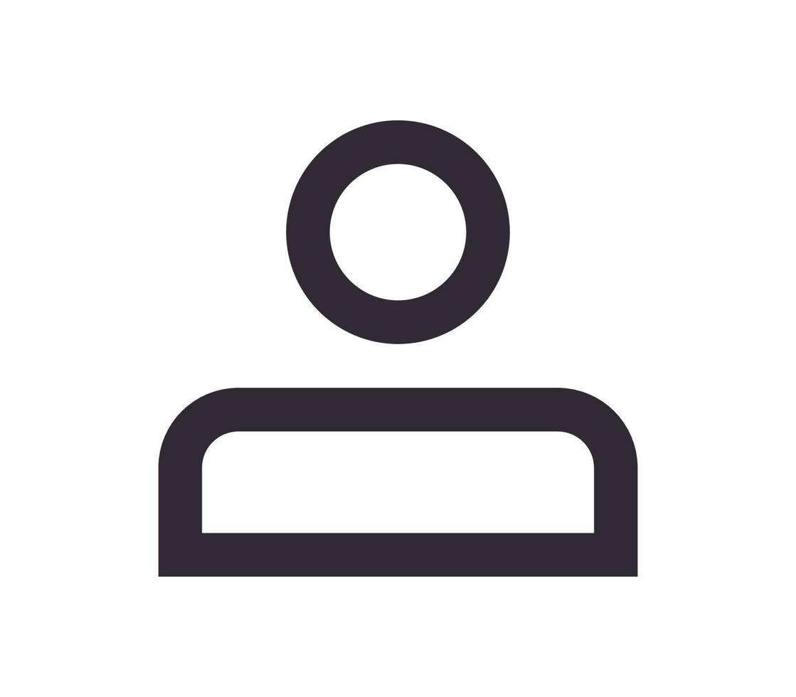 Mobile User Interface Navigation Symbol And App Icon Simple Outline