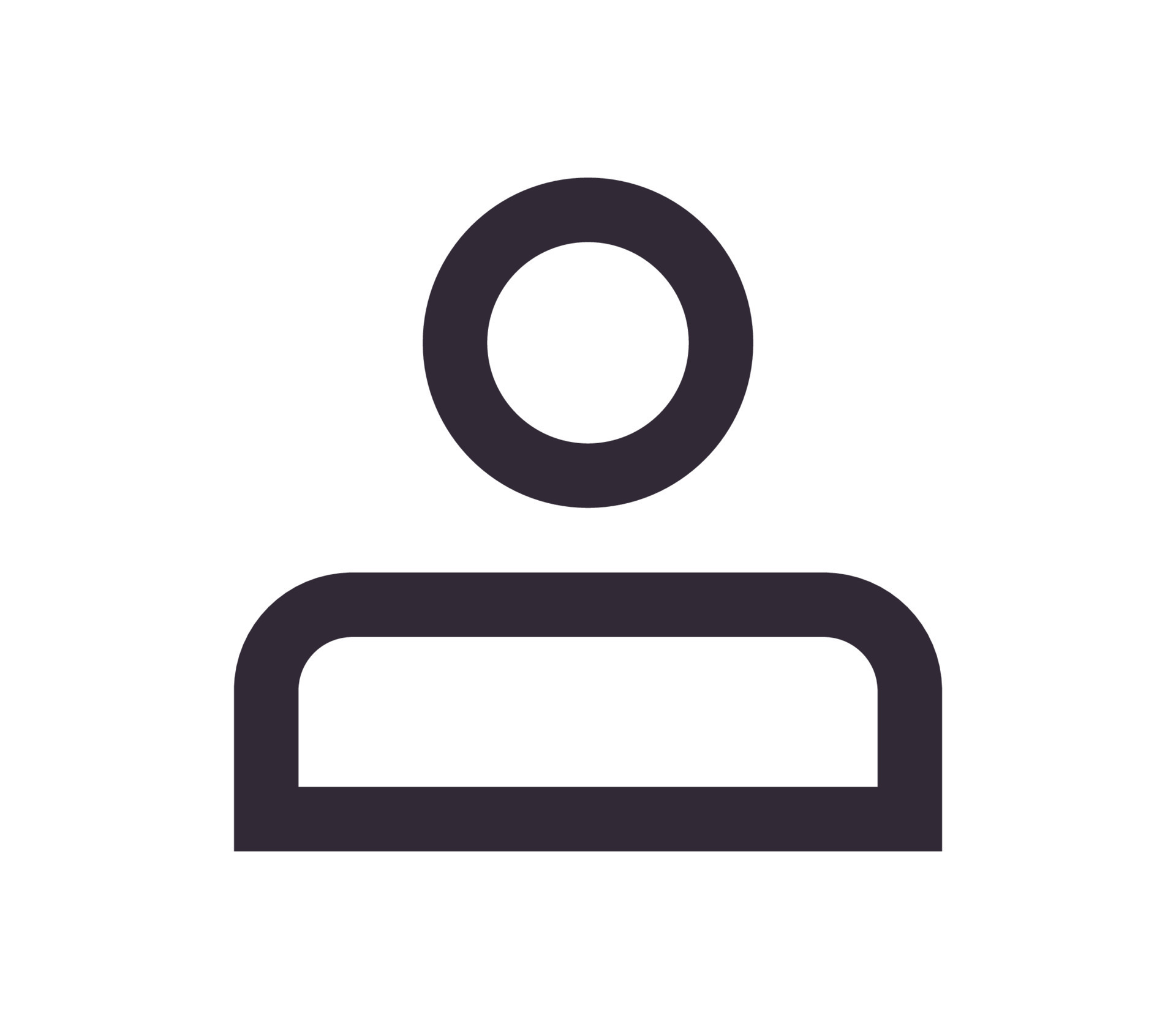Mobile User Interface Navigation Symbol And App Icon Simple Outline