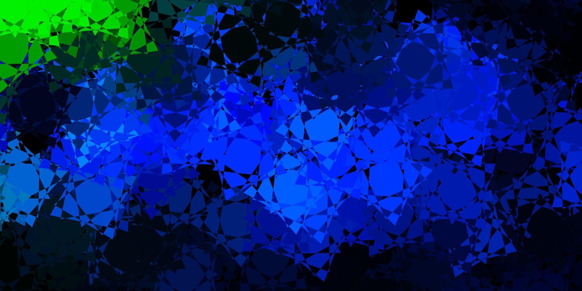 Dark Blue Green Vector Background With Polygonal Forms 10887197