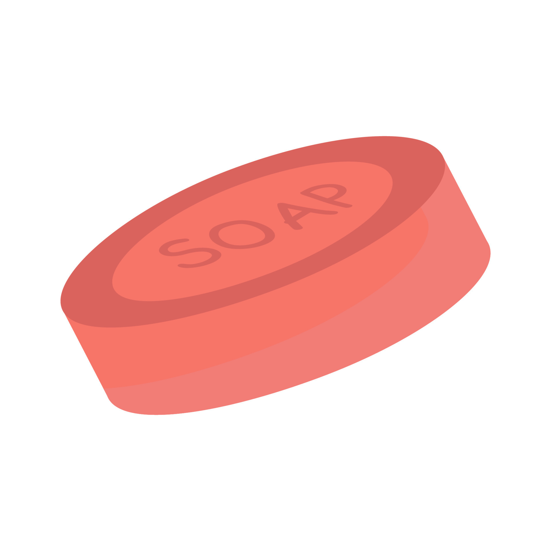 Soap Illustration Vector Icon Isolated White Background Cartoon Wash