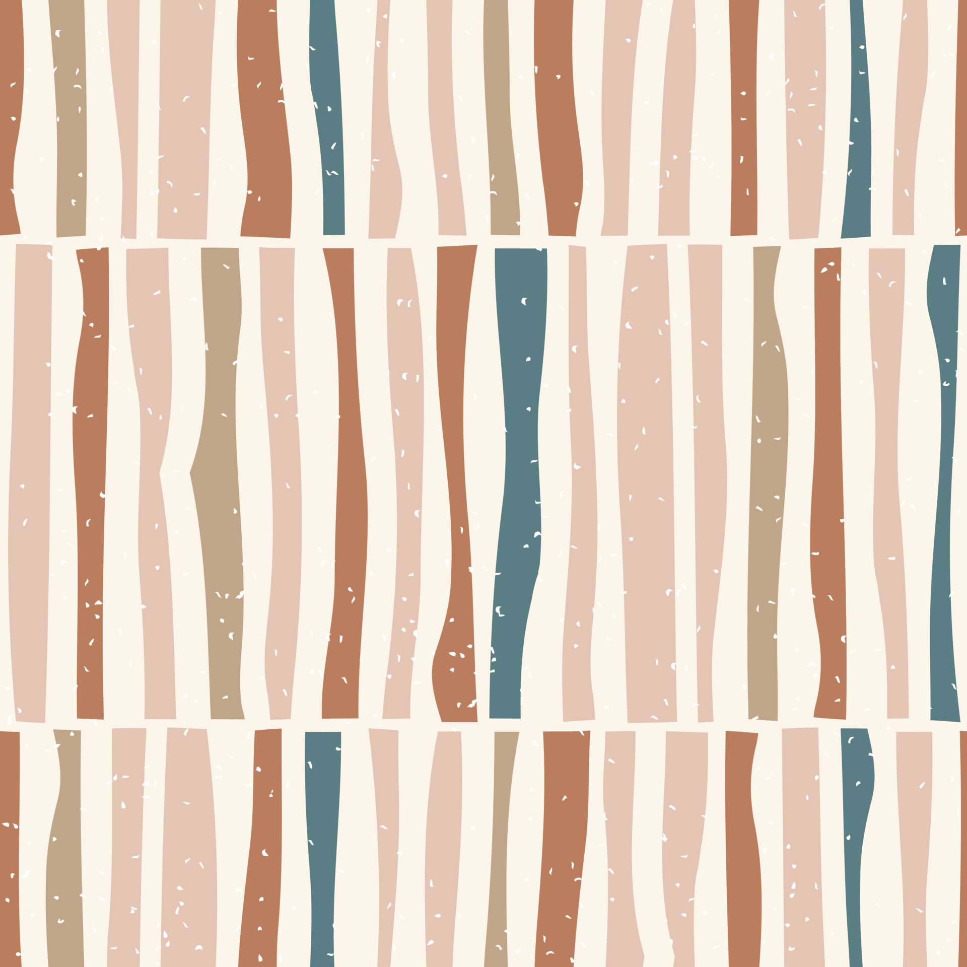 Neutral Seamless Pattern With Hand Drawn Abstract Shapes Contemporary Striped Background