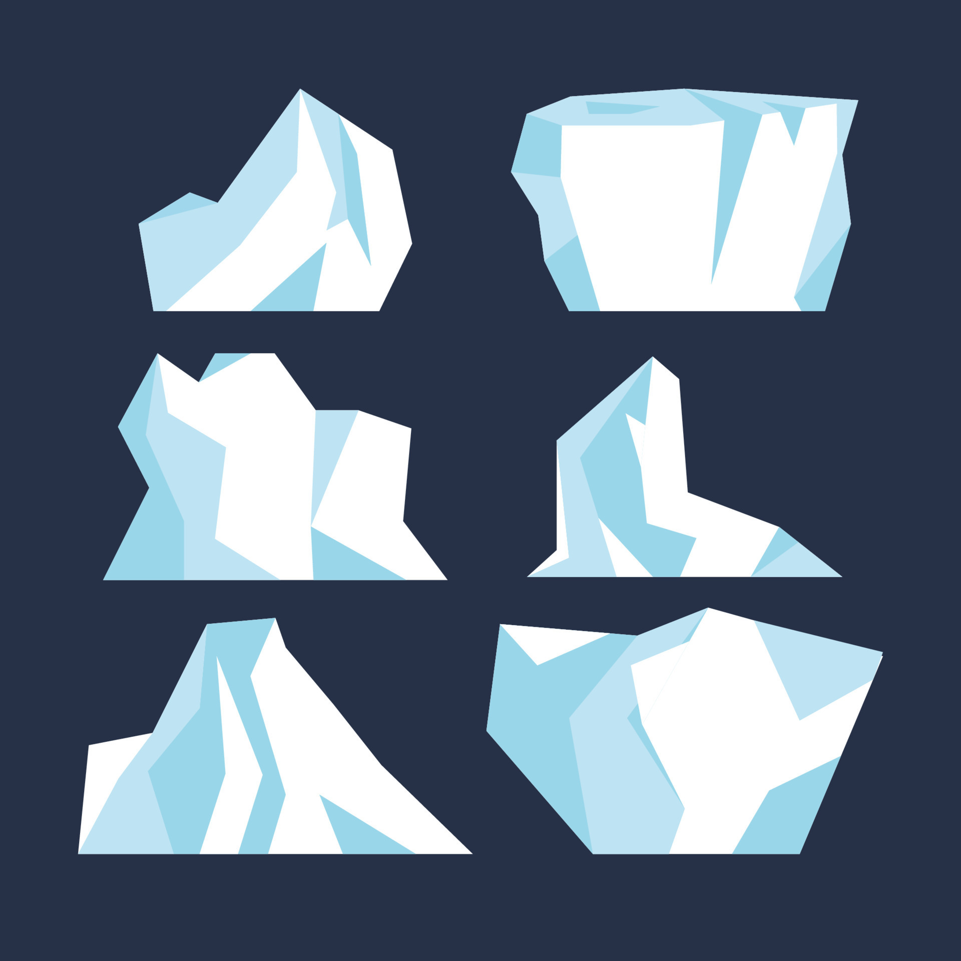 Iceberg underwater due to ice set isolated. Antarctic polar iceberg ... Iceberg underwater due to ice set isolated. Antarctic polar iceberg ...