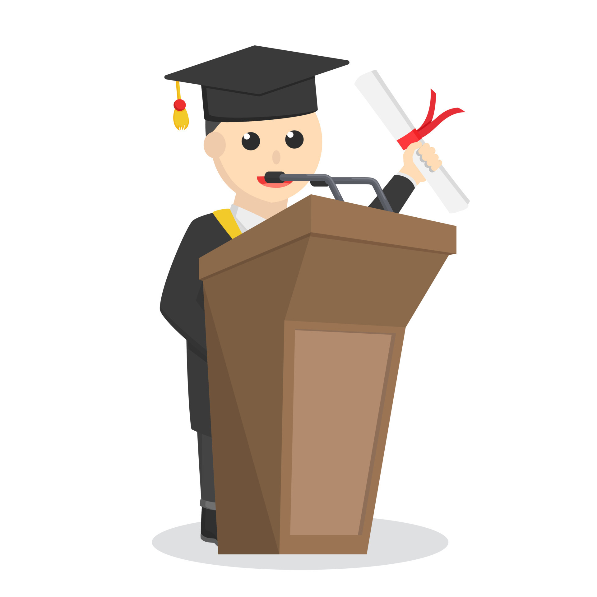 graduate male student giving speech 10890575 Vector Art at Vecteezy graduate male student giving speech 10890575 Vector Art at Vecteezy