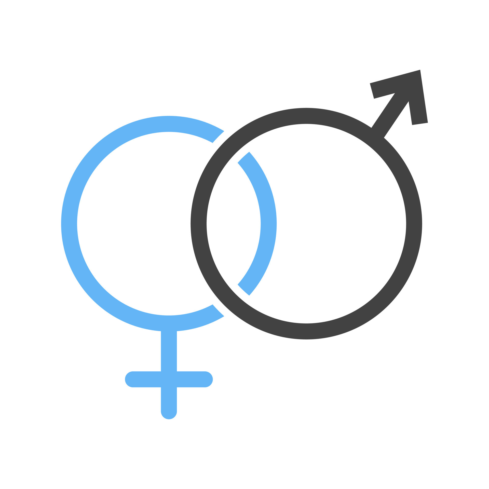 Male And Female Glyph Blue And Black Icon 10892760 Vector Art At Vecteezy
