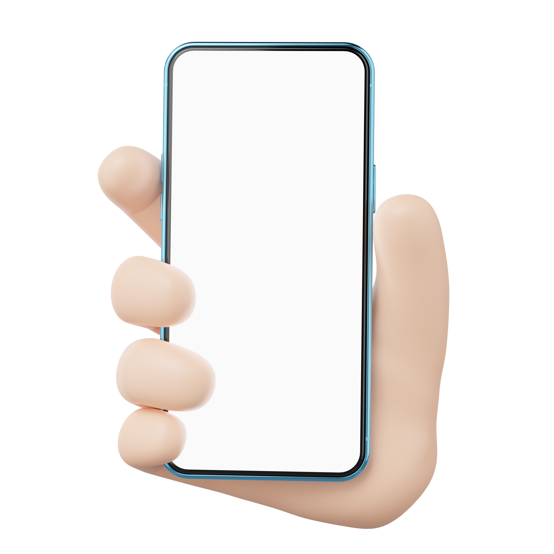 3D human hand holding mobile phone icon. Businessman wearing suit with ... 3D human hand holding mobile phone icon. Businessman wearing suit with ...