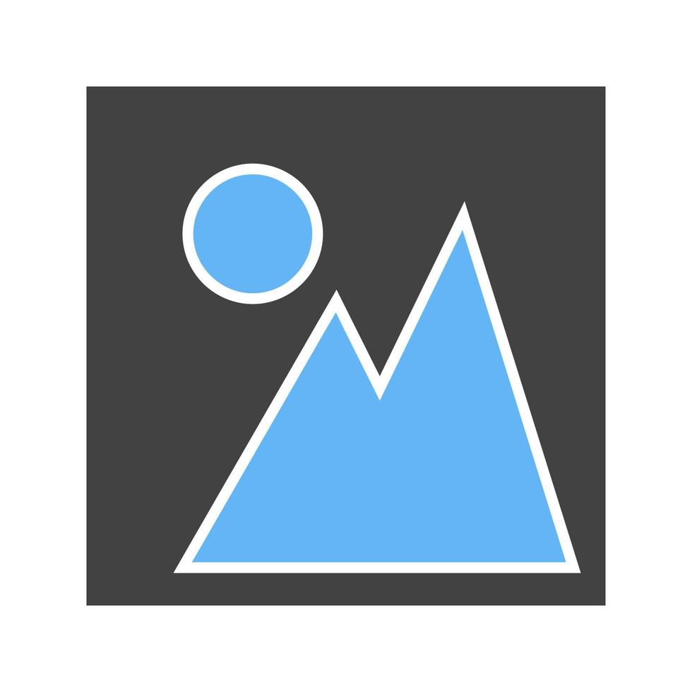 Gallery Glyph Blue and Black Icon 10894190 Vector Art at Vecteezy