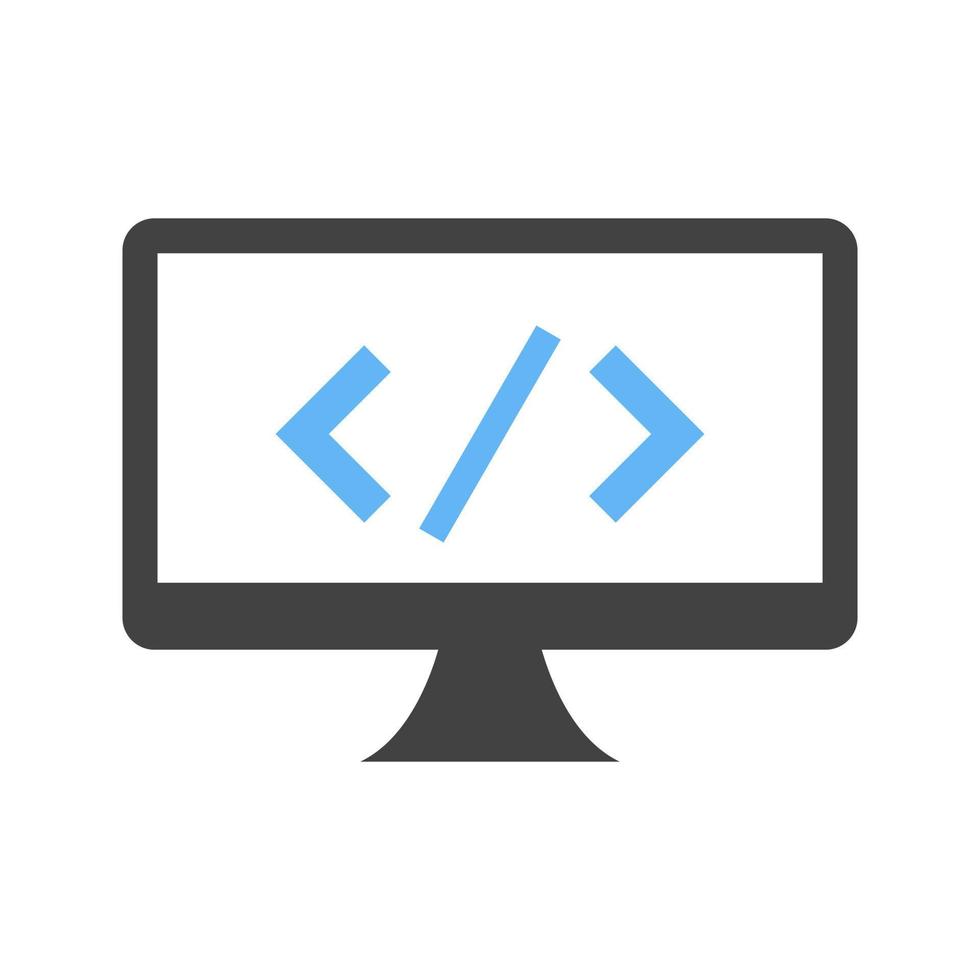 Programming Glyph Blue and Black Icon 10894461 Vector Art at Vecteezy