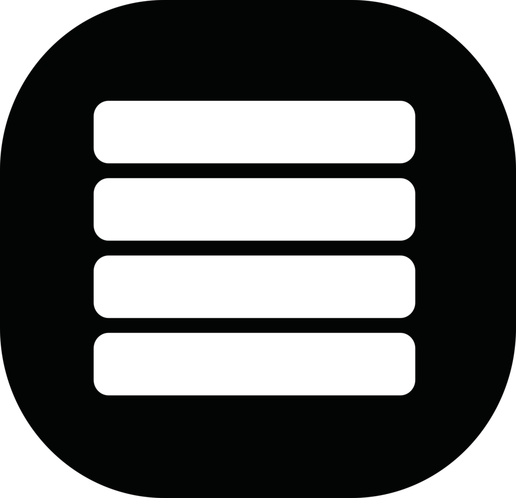 Diseño De Símbolo De Signo De Icono De Menú 10896461 Png