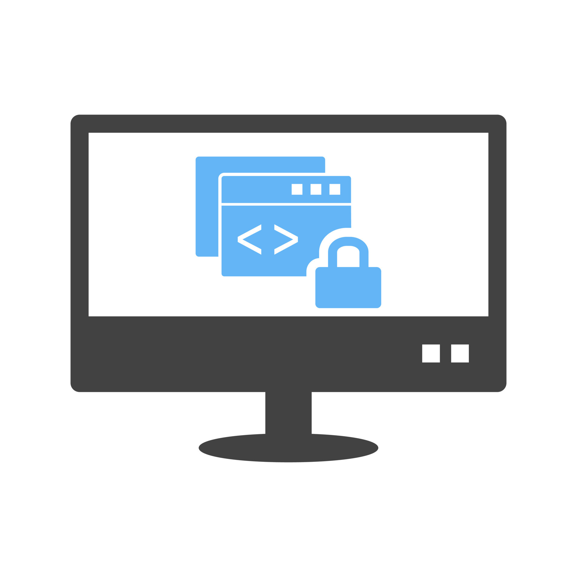 Secure Code Glyph Blue and Black Icon 10898756 Vector Art at Vecteezy