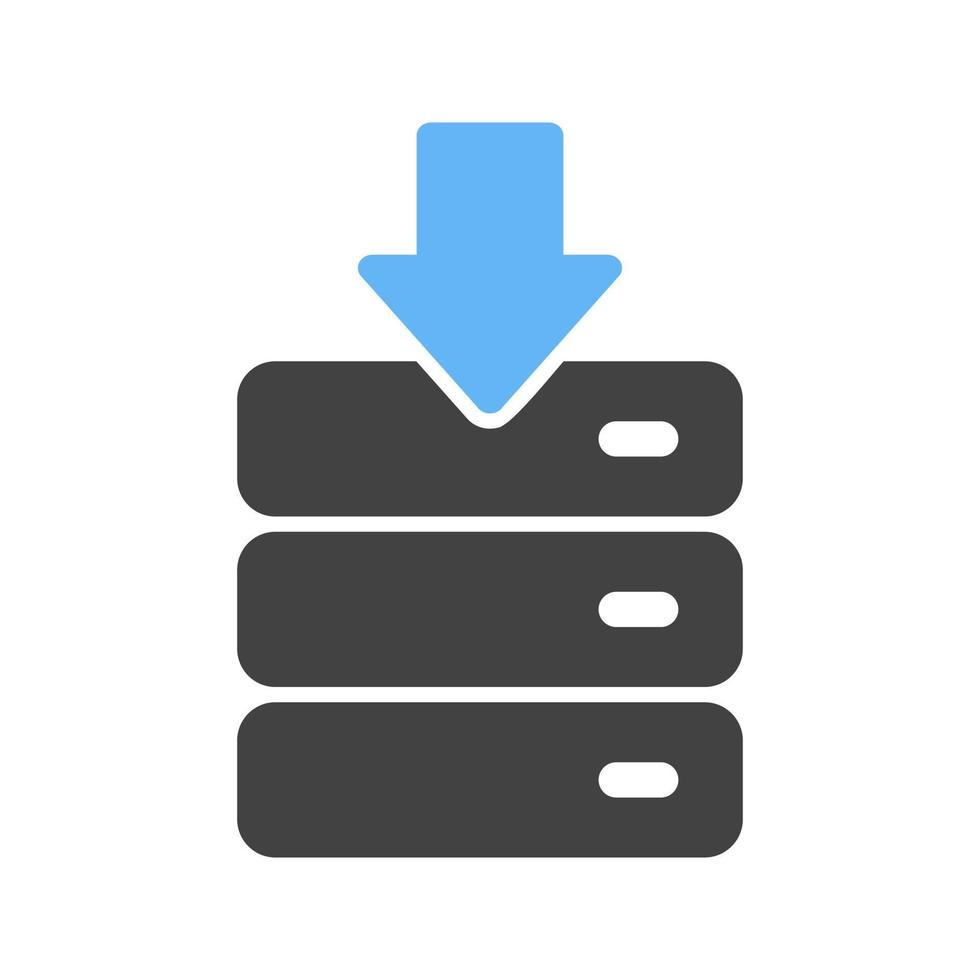 Download Manager Glyph Blue and Black Icon 10900007 Vector Art at Vecteezy