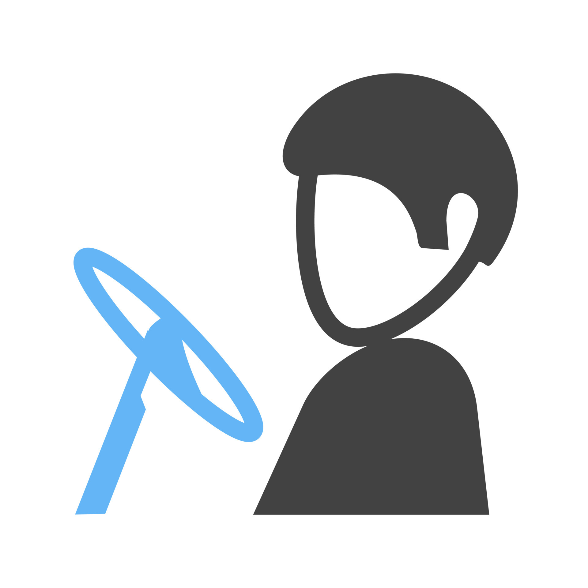 Driver Male Glyph Blue and Black Icon 10900261 Vector Art at Vecteezy