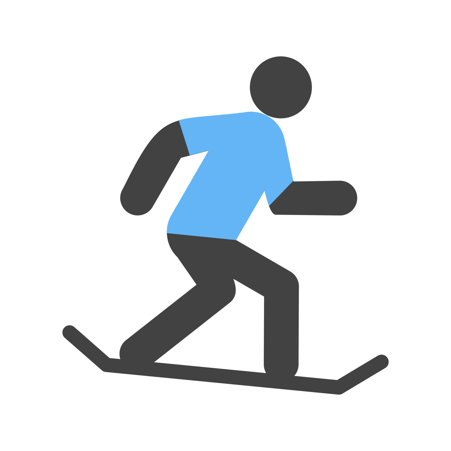 Snowboard Glyph Blue and Black Icon 10900406 Vector Art at Vecteezy