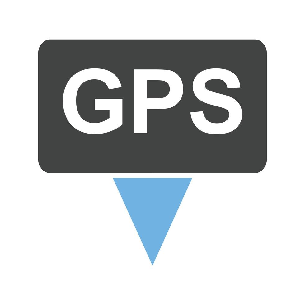 GPS II Glyph Blue and Black Icon 10901572 Vector Art at Vecteezy