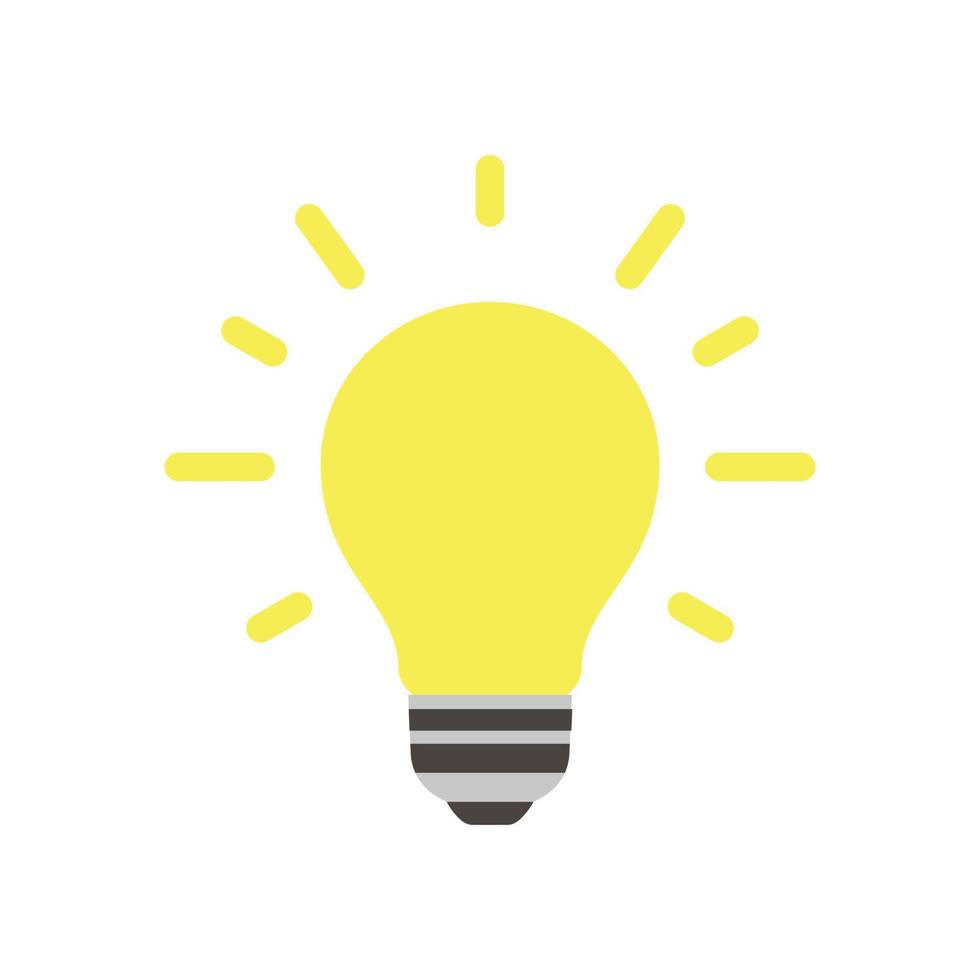Light bulb vector idea icon illustration bright electricity lamp ... Light bulb vector idea icon illustration bright electricity lamp ...