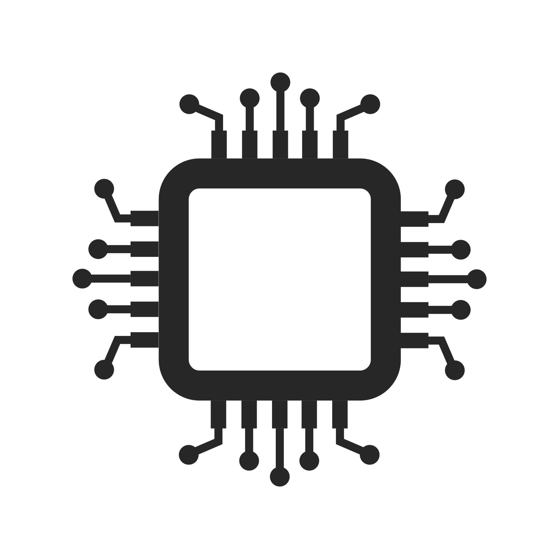 cpu chip tecnología vector digital electrónica. icono de placa de ... cpu chip tecnología vector digital electrónica. icono de placa de ...