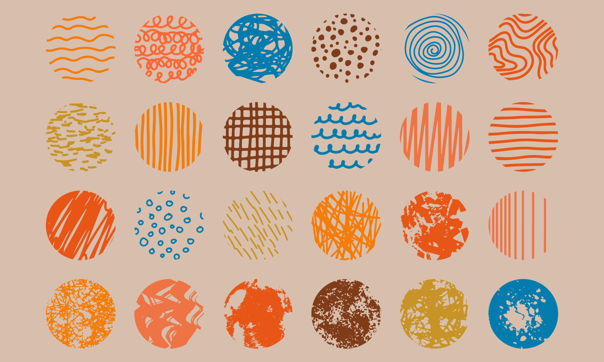 Abstract round modern pattern icon. Contemporary line doodle geometric ...