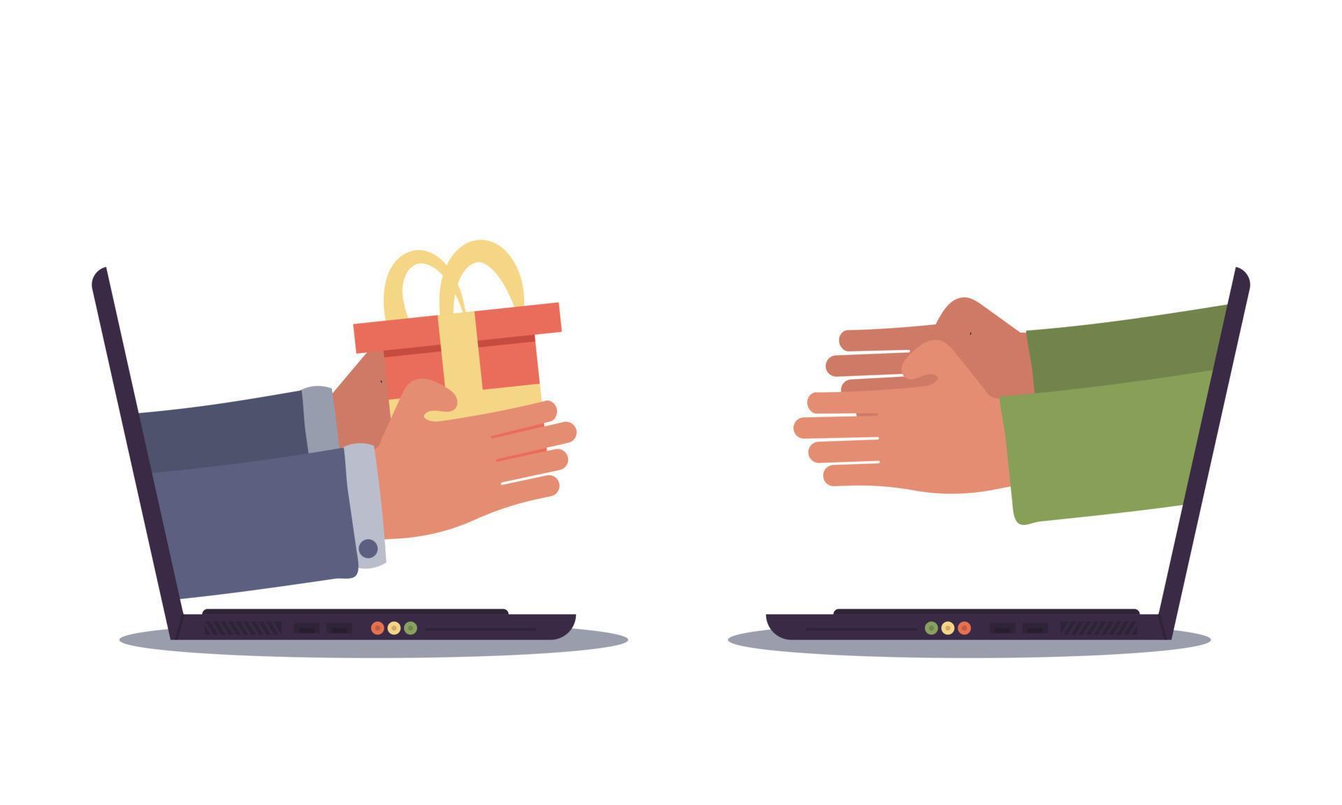 Online shopping and fast money consumerism courier to customer. Hand ... Online shopping and fast money consumerism courier to customer. Hand ...