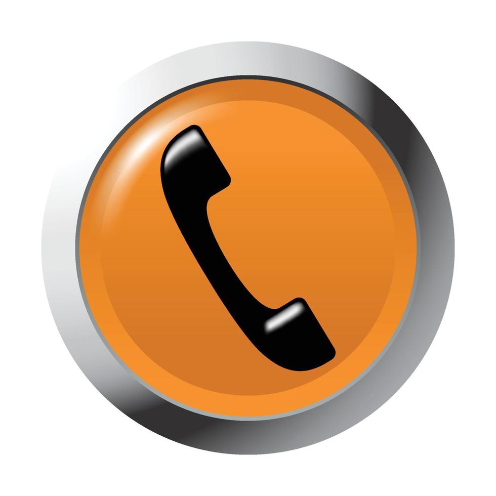 3D phone button, illustration of phone menu, application and office equipment, suitable used for ...