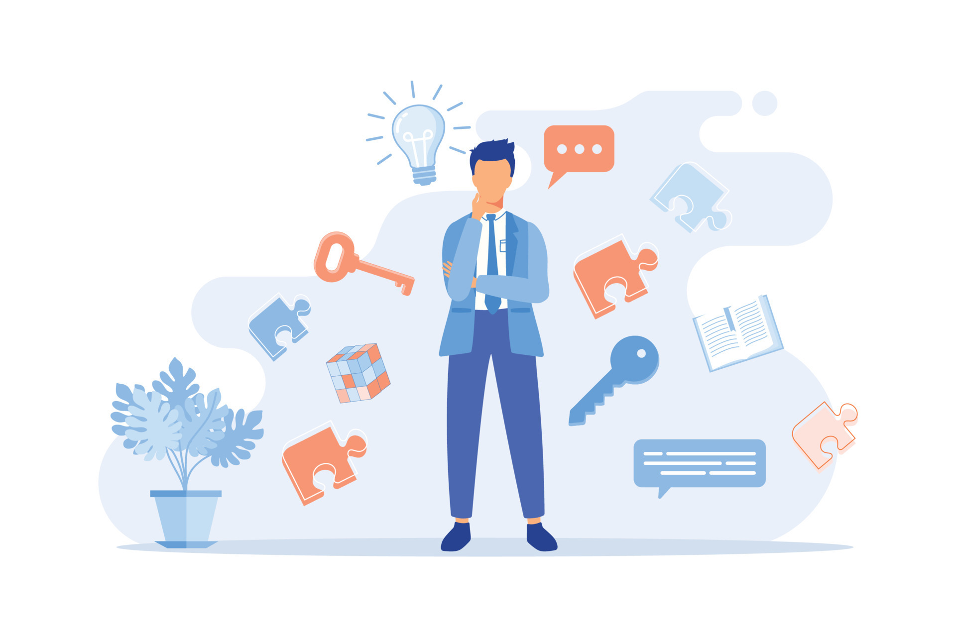 Creative thinking. People with different mental mindset types or model ... Creative thinking. People with different mental mindset types or model ...