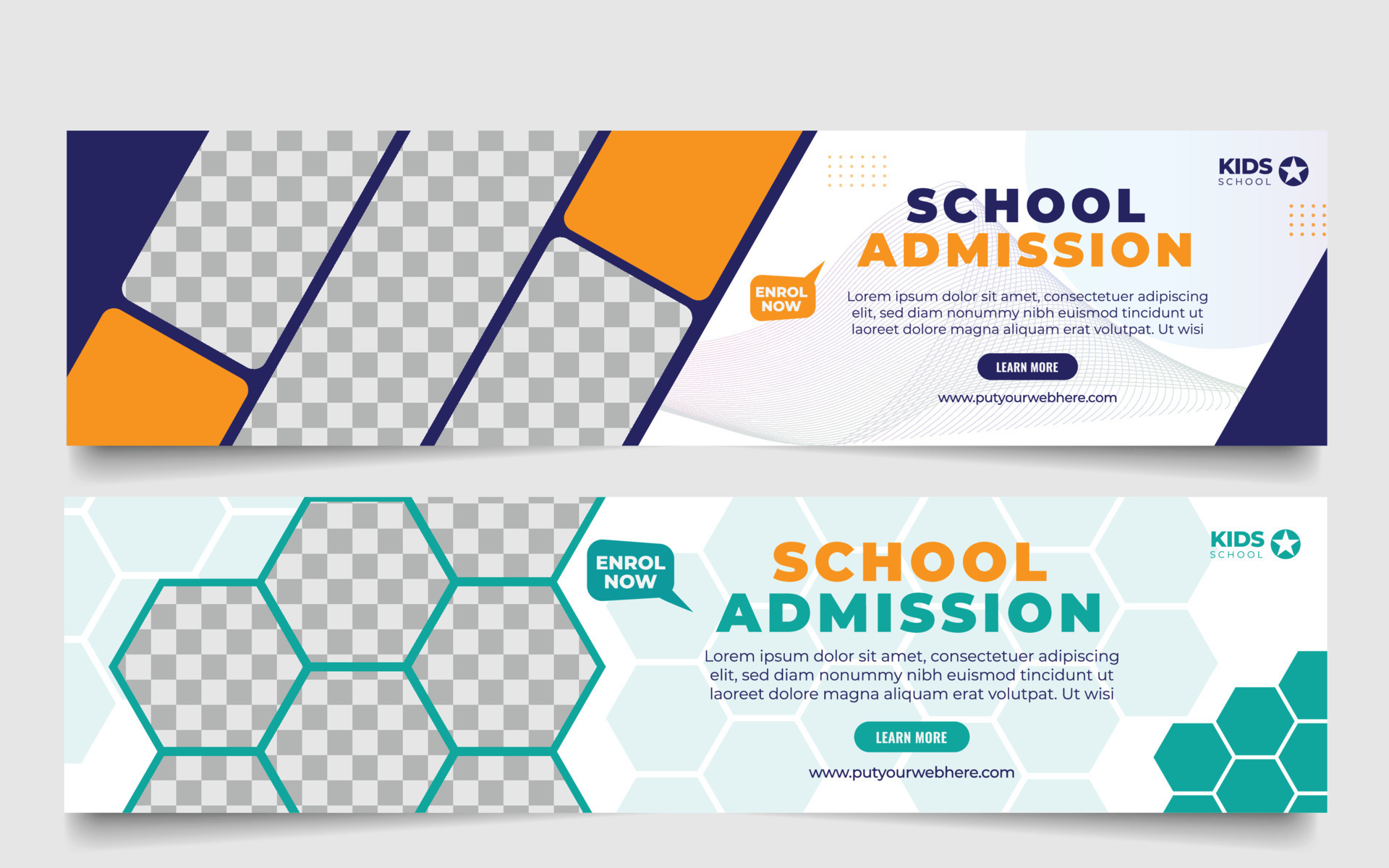 Colorful school admission flyer template design. Kids school design for ... Colorful school admission flyer template design. Kids school design for ...