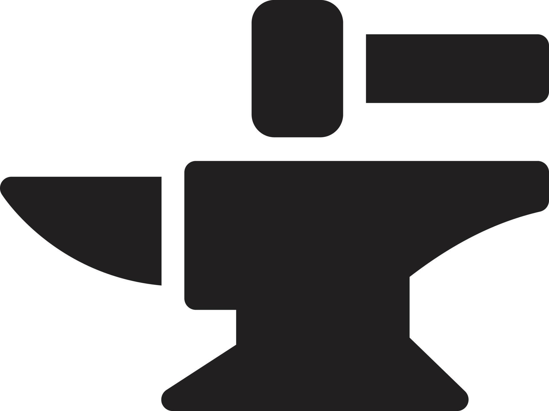 anvil vector illustration on a background.Premium quality symbols.vector icons for concept and ...