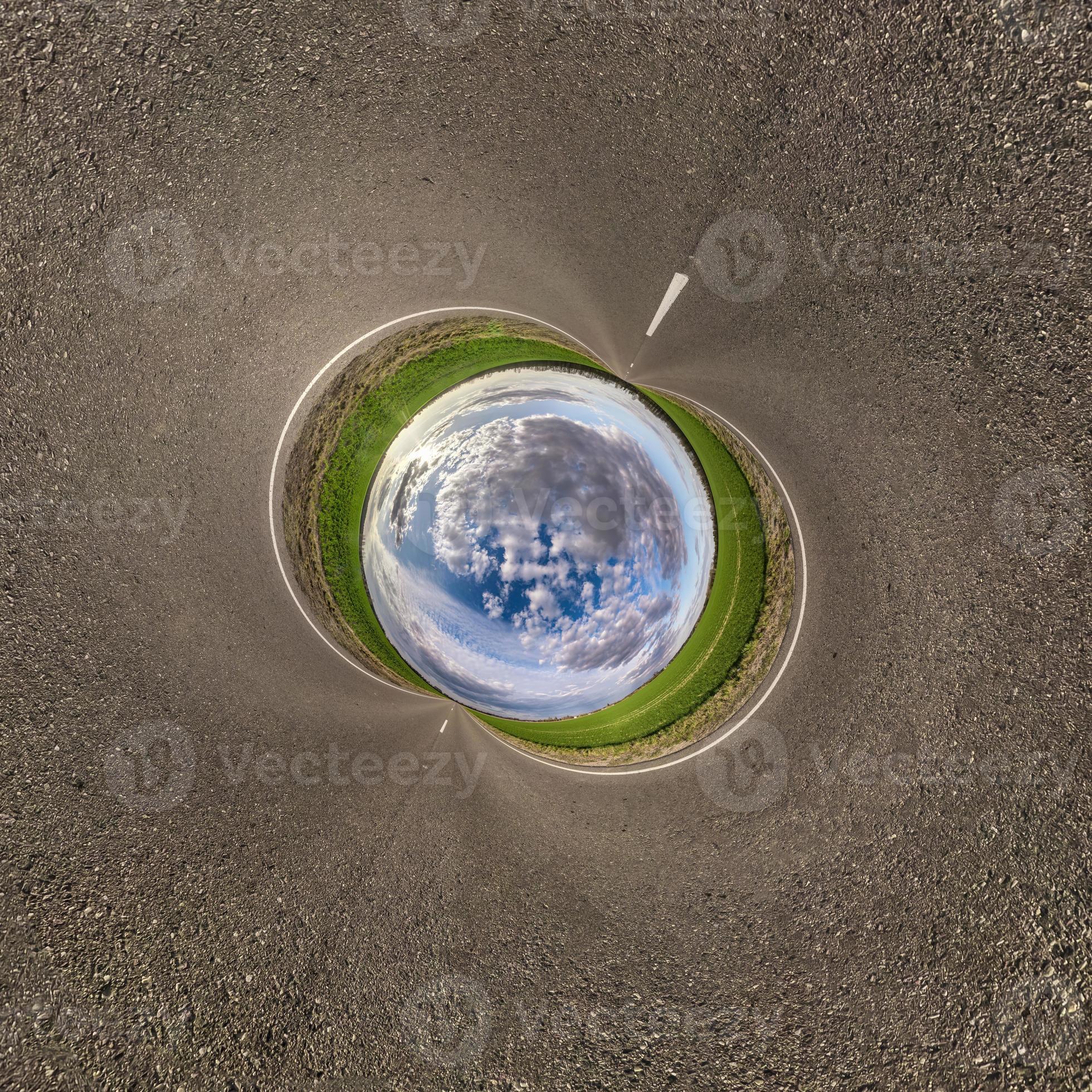Inversion of blue little planet transformation of spherical panorama ...