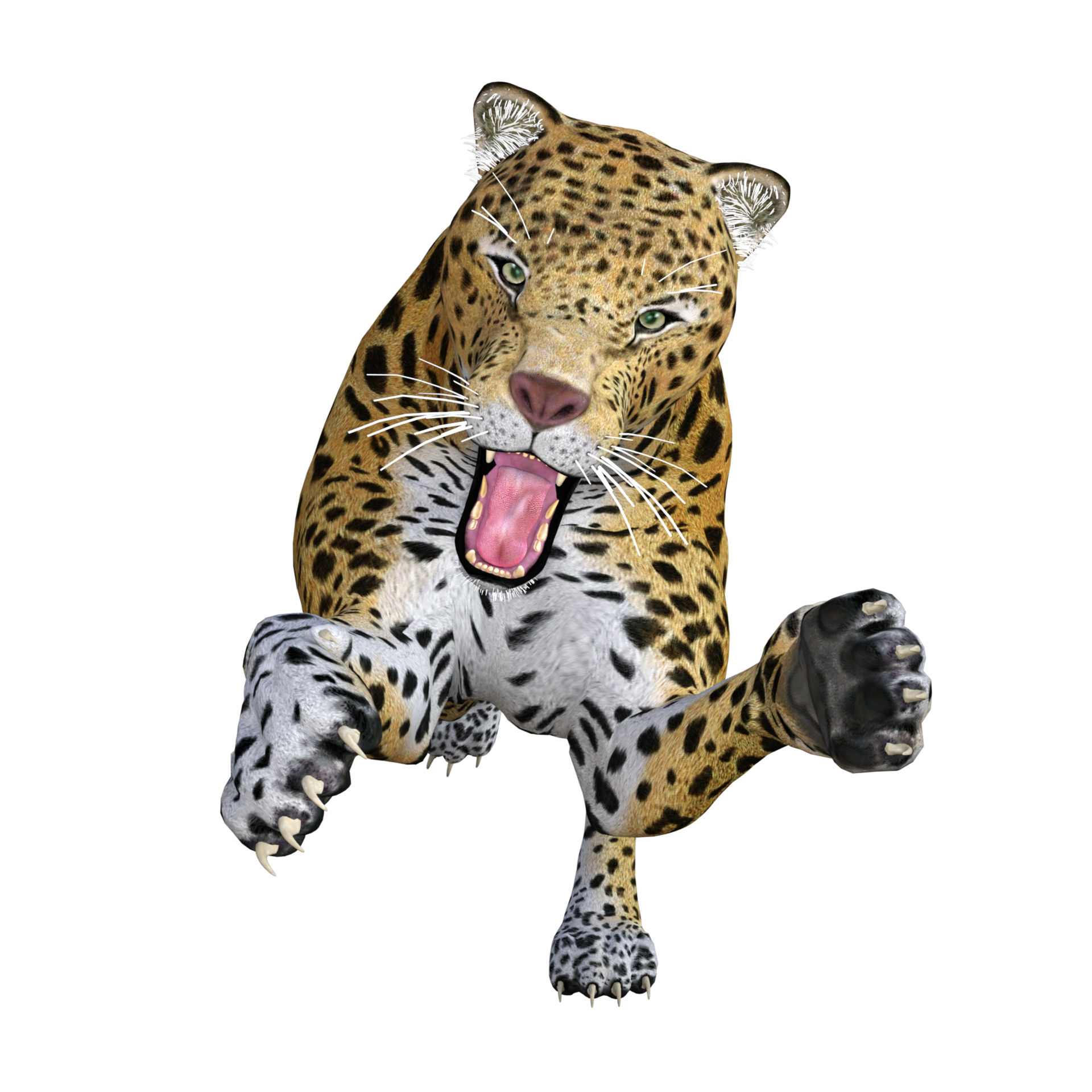Jaguar 3d pose illustration model 10922157 PNG Jaguar 3d pose illustration model 10922157 PNG