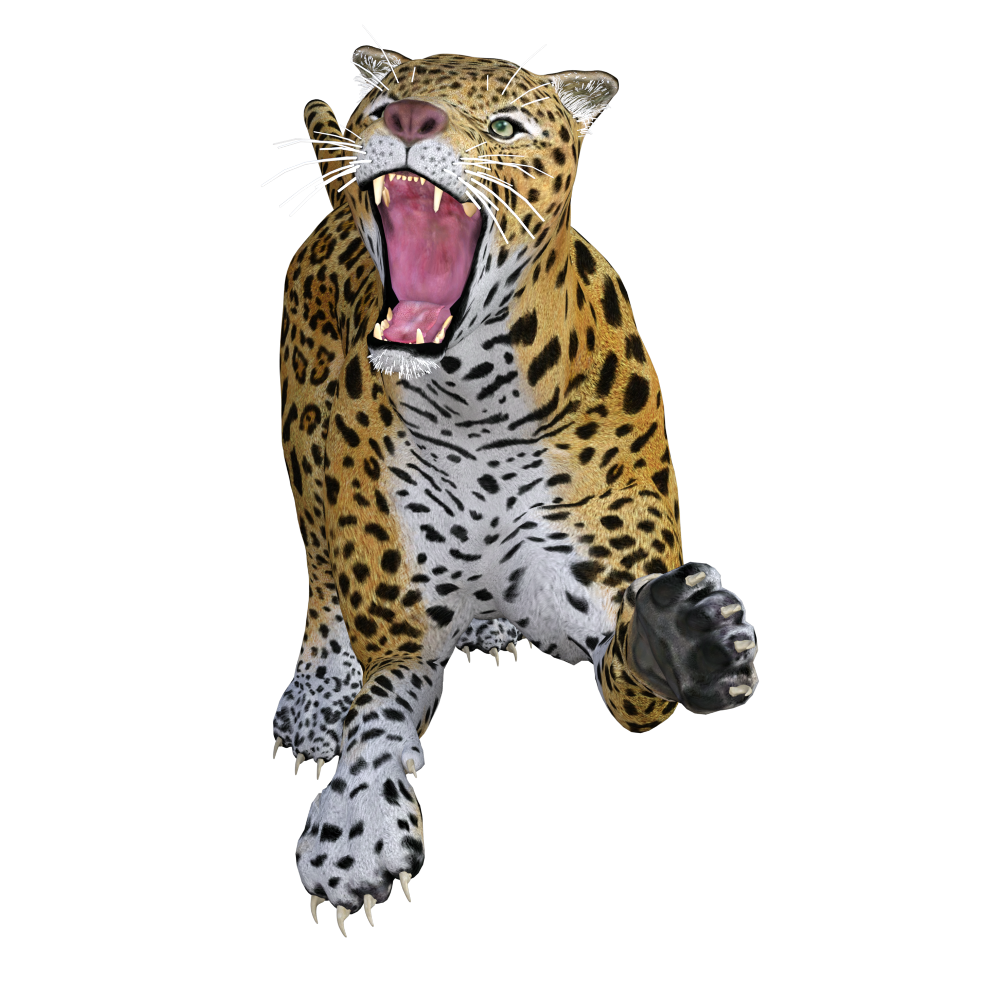 Jaguar 3d pose illustration model 10922296 PNG Jaguar 3d pose illustration model 10922296 PNG
